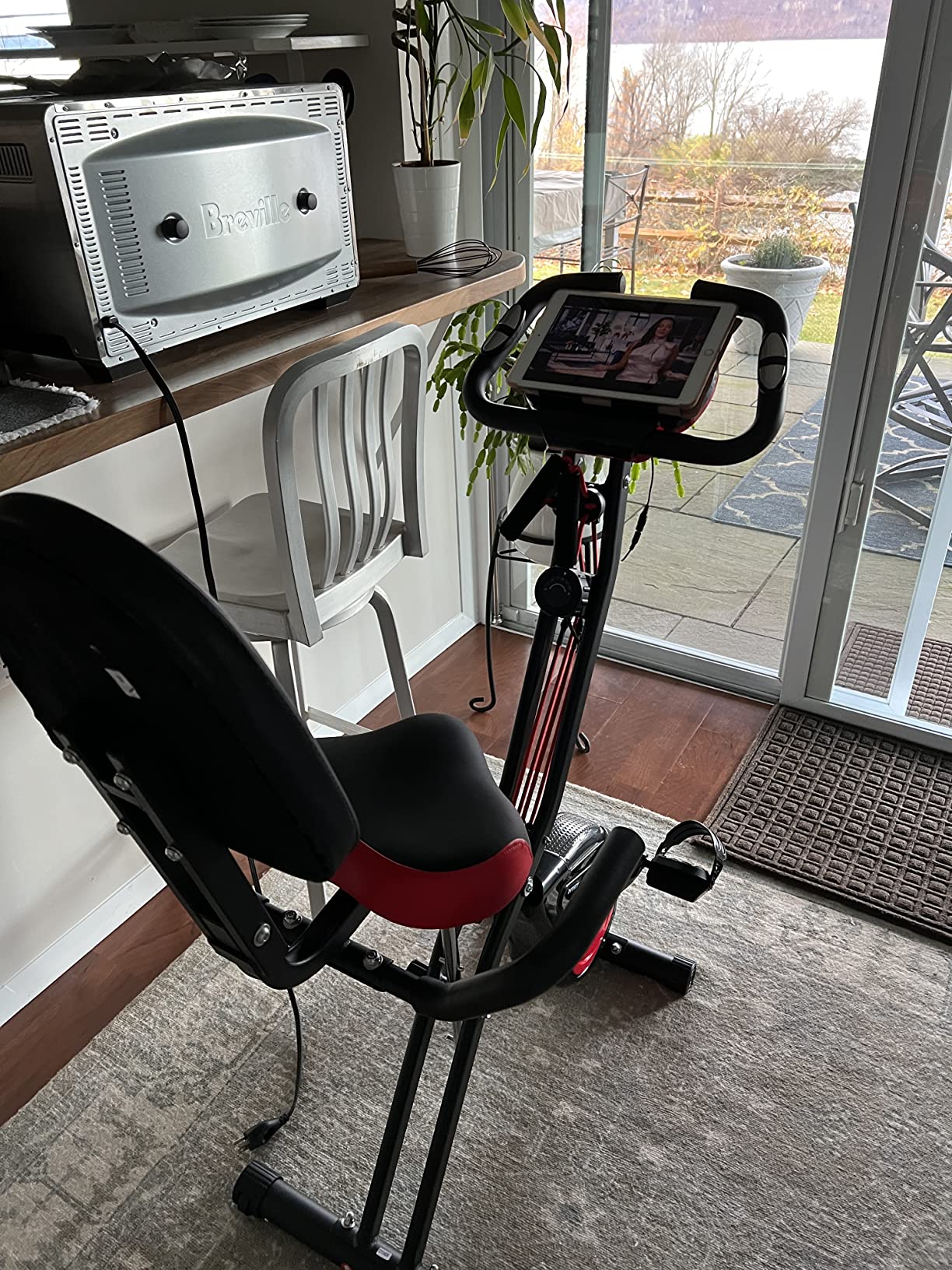 $33/mo - Finance YYFITT 3-In-1 Folding Exercise Bike, Stationary Bikes for Home with Arm Workout ...