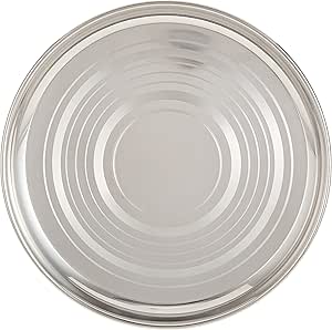 RAJ STAINLESS STEEL SILVER TOUCH PLATE, 23 CM, STCP10, DINNER PLATE ...