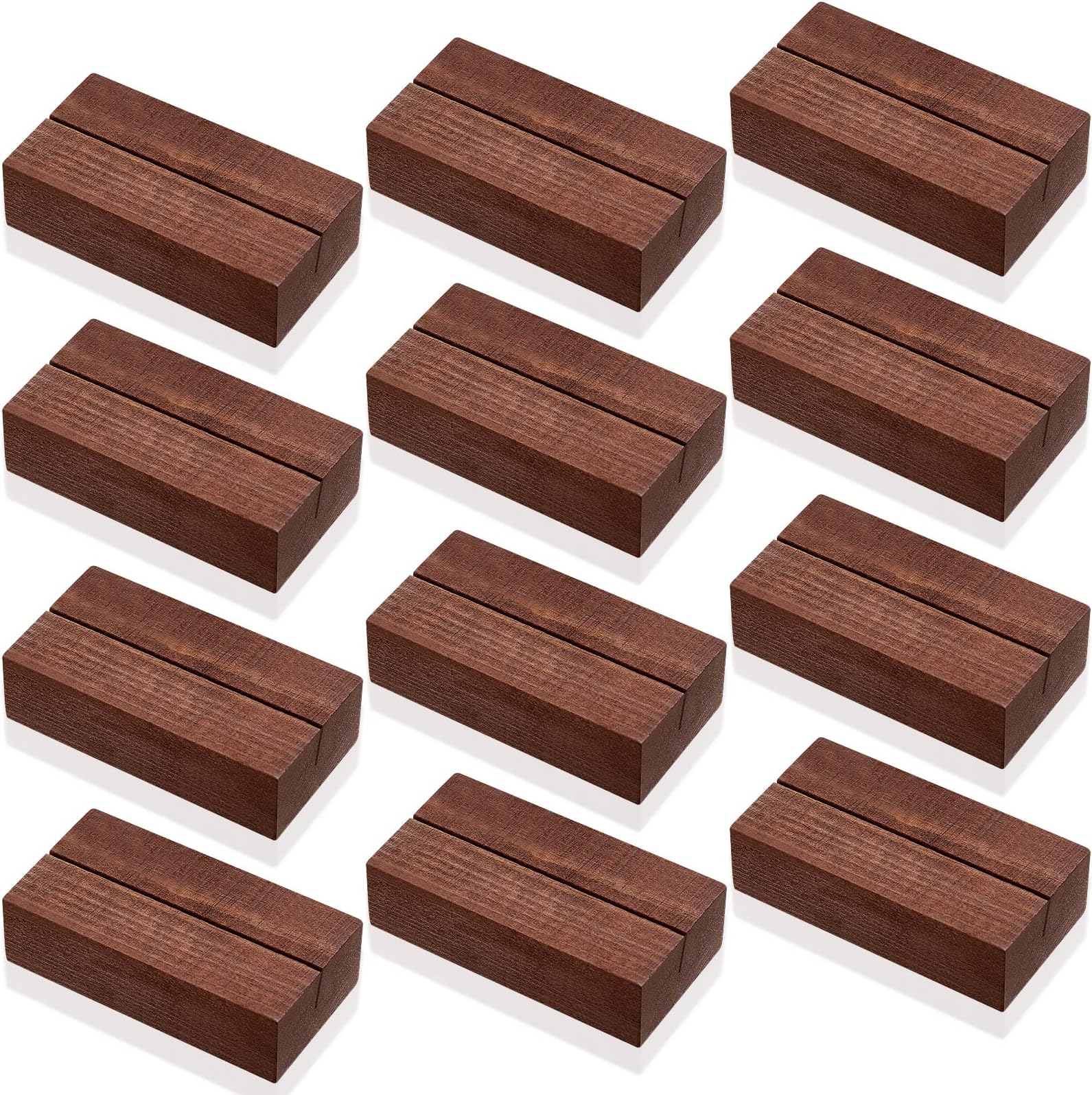 Amazon.com: MyGift 20 Piece Name Place Card Holders, Rustic Wood Table ...