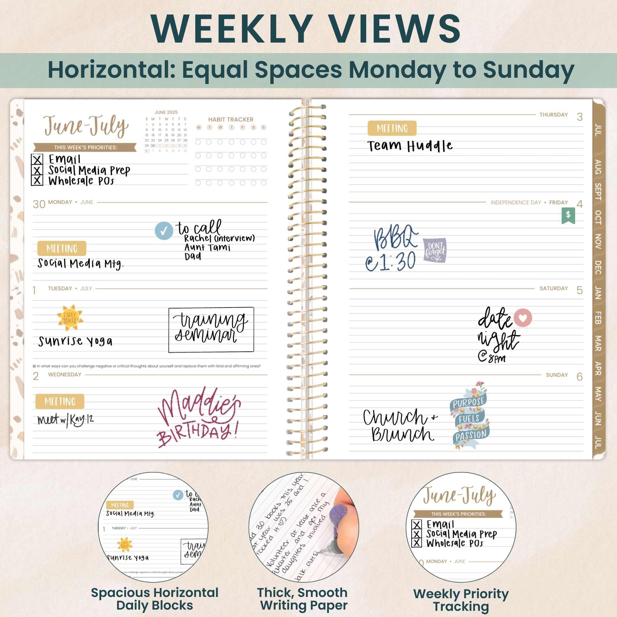 Snapklik.com : Bloom Daily Planners 2025-2026 (8.5" X 11") Academic ...