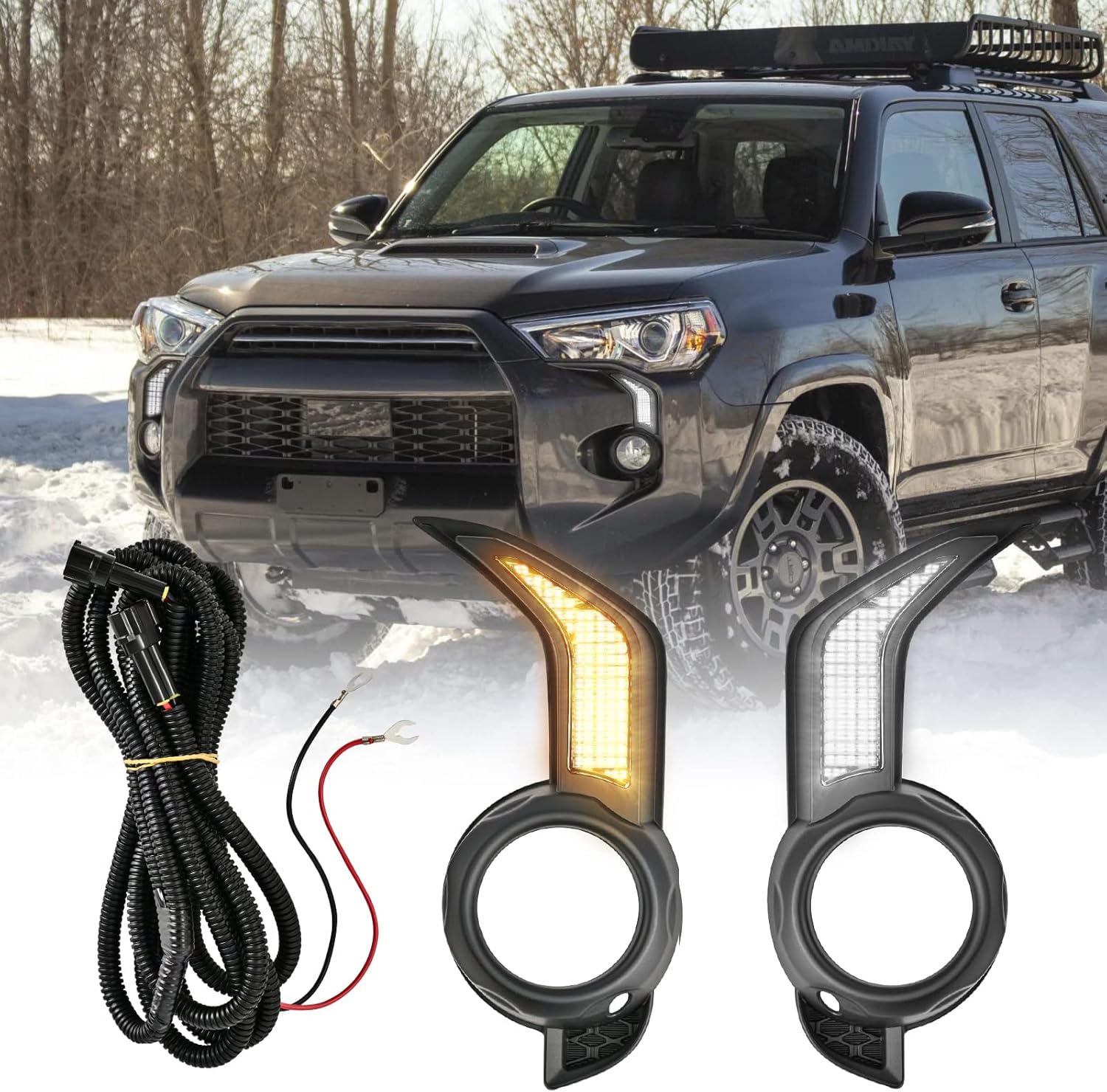 Amazon.com: GELTTULU LED Daytime Running Light Kit for Toyota 4Runner ...