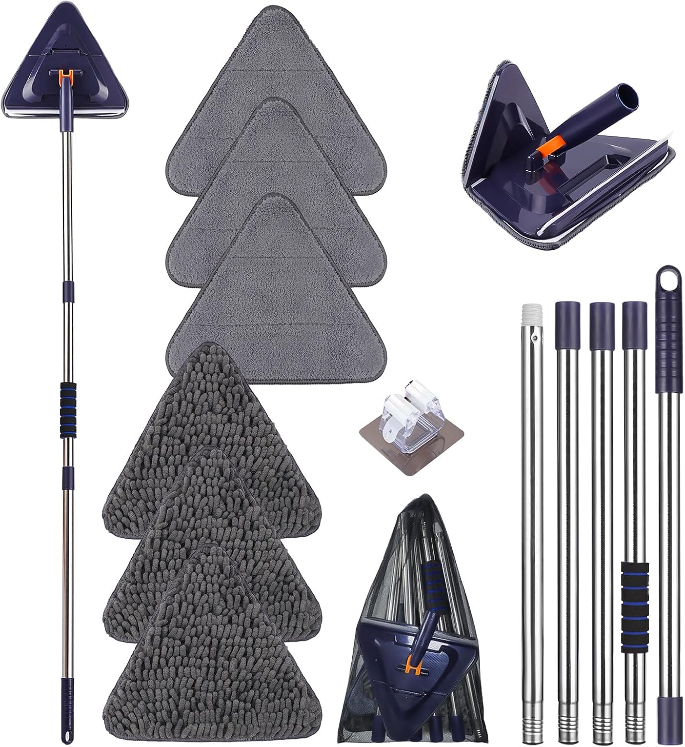 Amazon.com: Wall Mop Cleaner with Long Handle, UMACWIN Wall Washer Mop ...