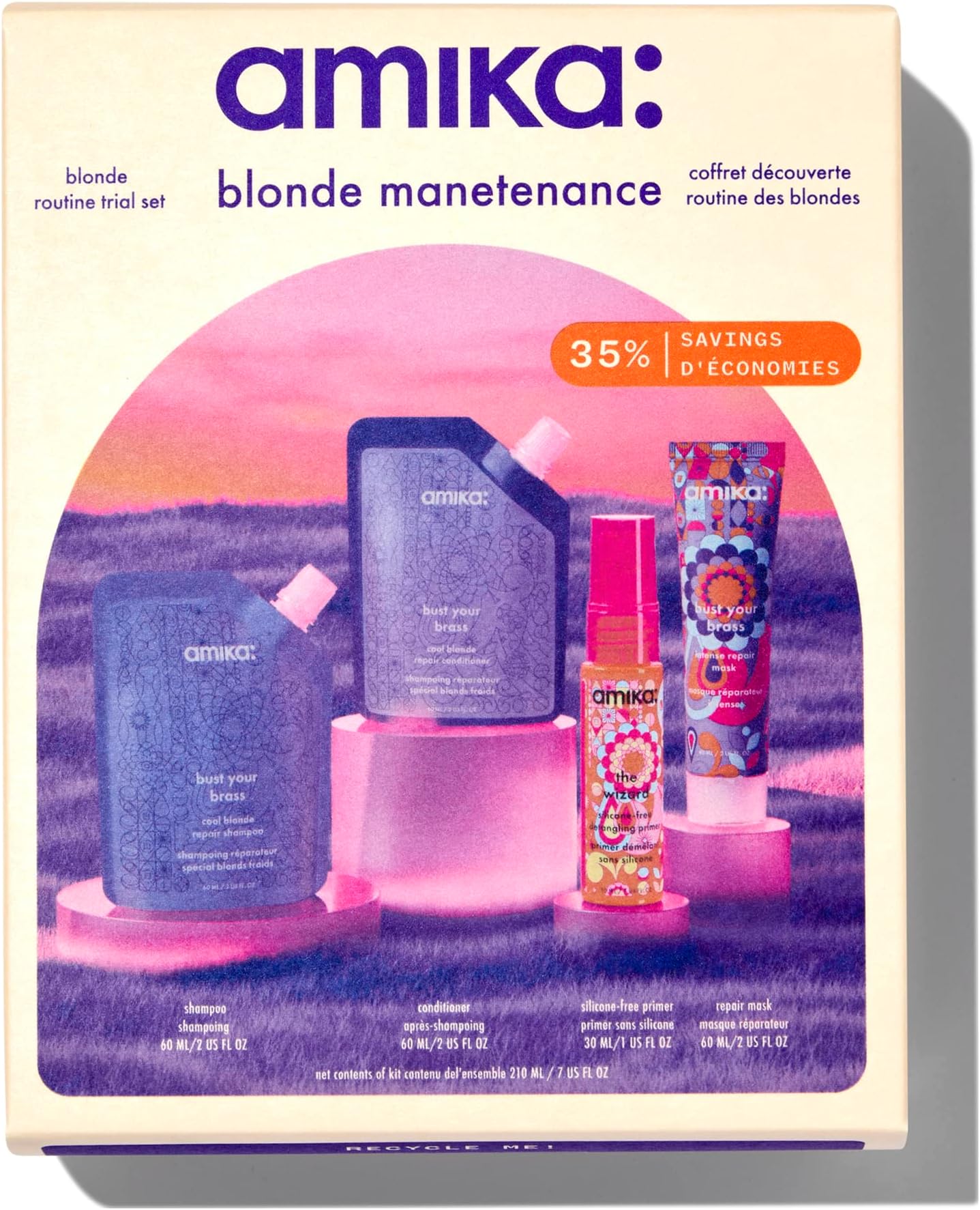 Amazon.com: amika blonde mane-tenance routine trial set : Beauty ...