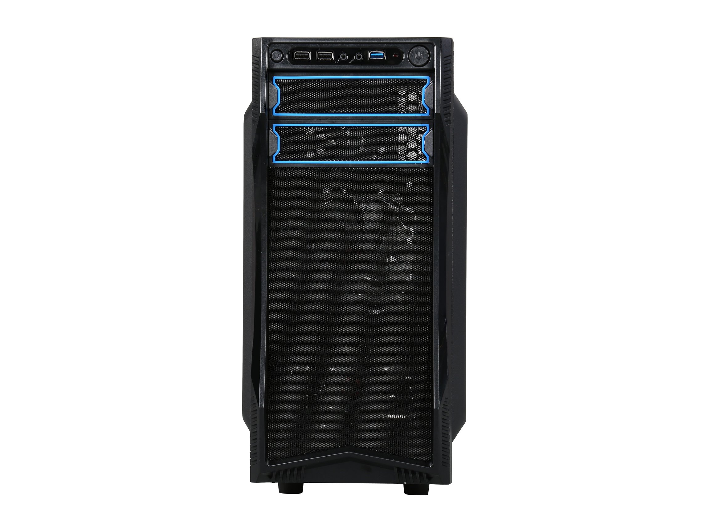 ROSEWILL ATX Mid Tower Gaming Computer Case, Gaming Case with Blue LED ...