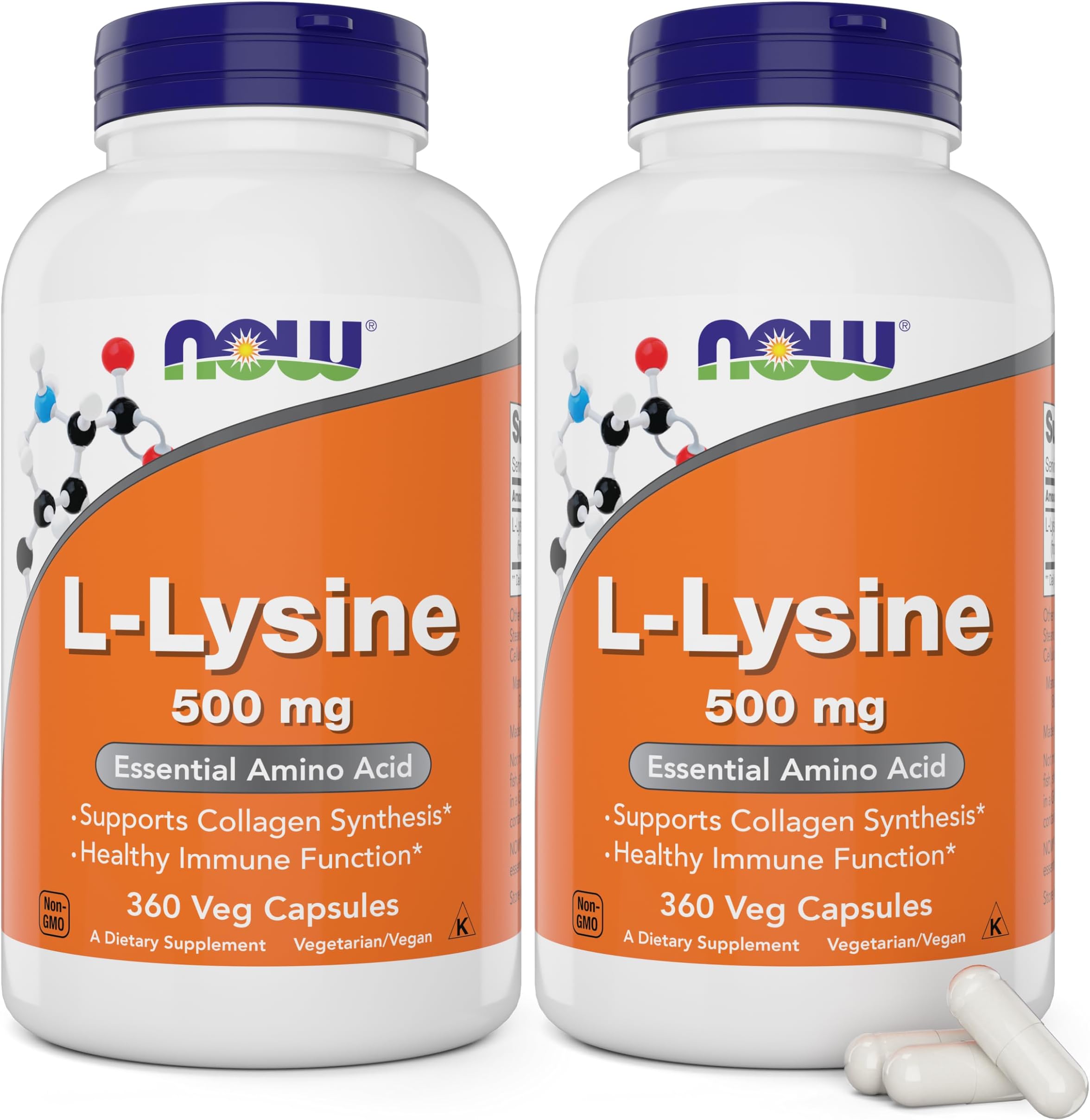 Amazon.com: NOW Foods Supplements, (L-Lysine Hydrochloride) 1,000 mg ...