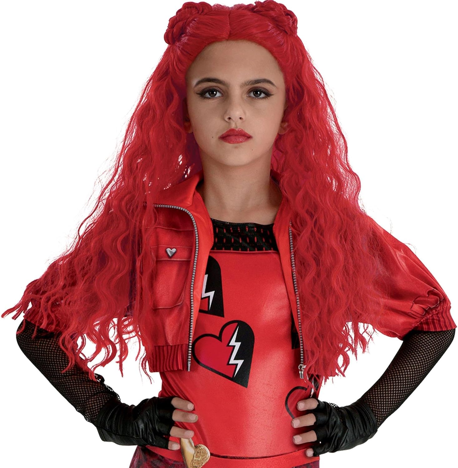 Amazon.com: Party City Accesorio de disfraz de peluca roja para niñas ...