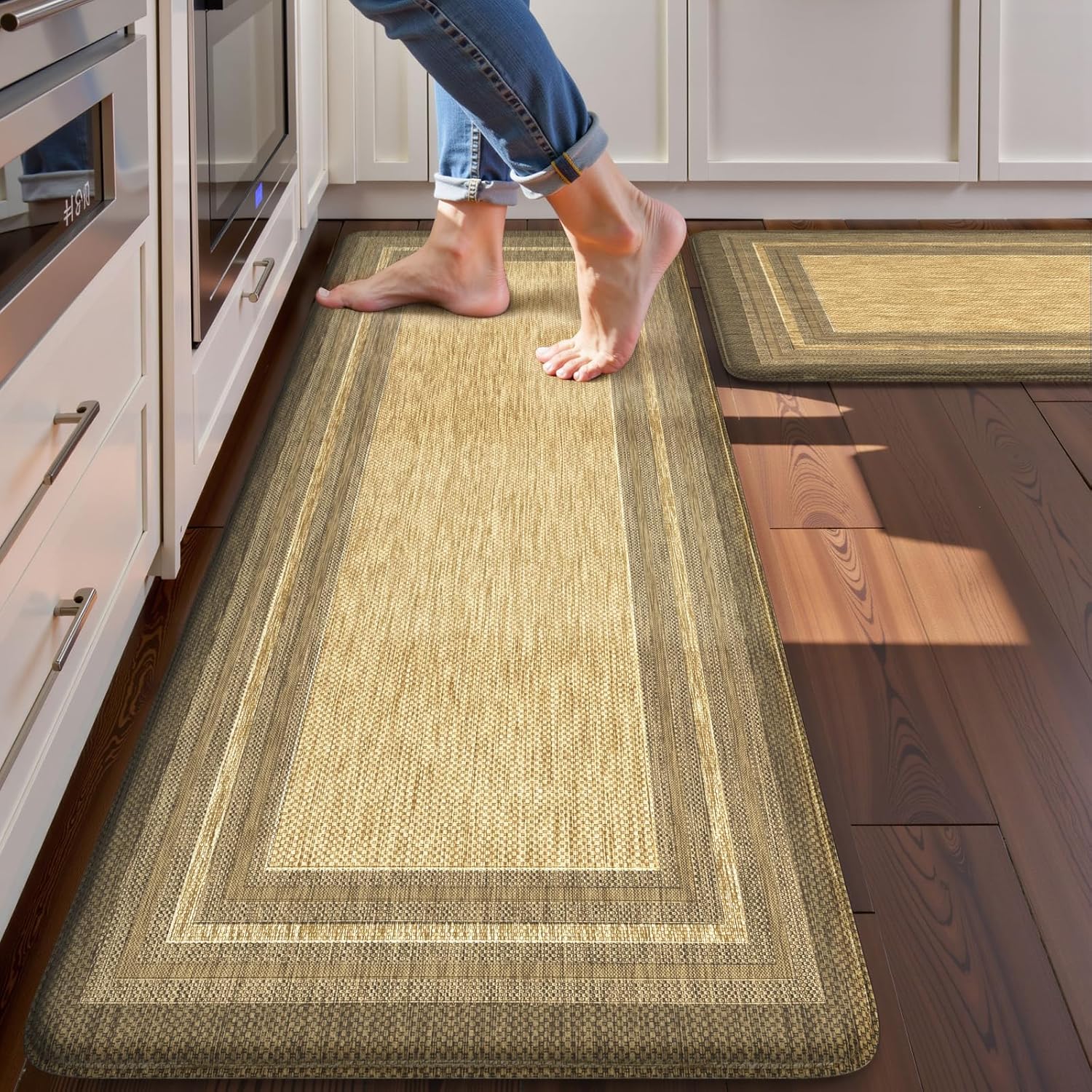 Amazon.com: KIMODE Anti Fatigue Kitchen Mats for Floor, Farmhouse ...