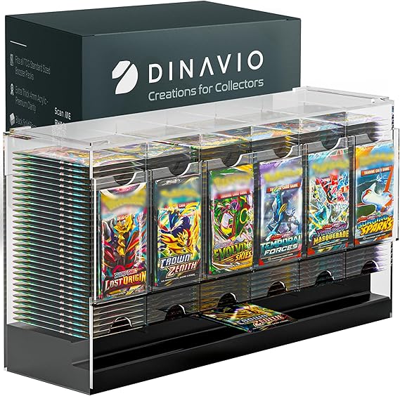 Dinavio Crafthouse 6-Slot Booster Pack Dispenser with Black Base - Fits ...