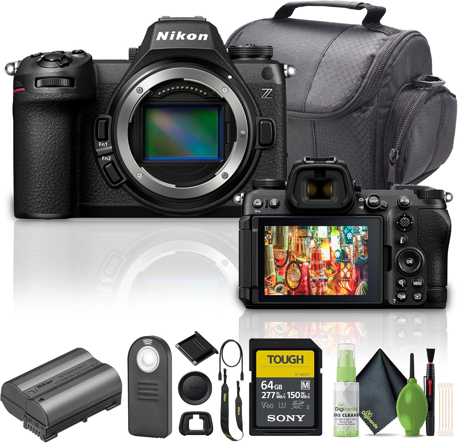 Amazon.com : Nikon Z6III Mirrorless Camera (1890) Bundle with 64GB UHS ...
