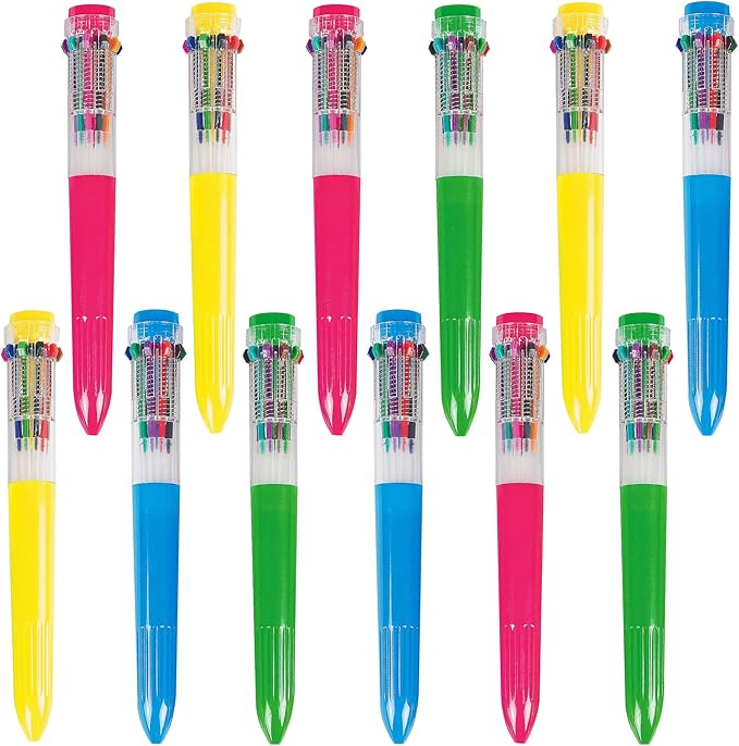 Amazon.com: Dazzling Toys Shuttle Pens - Retractable Multicolor ...