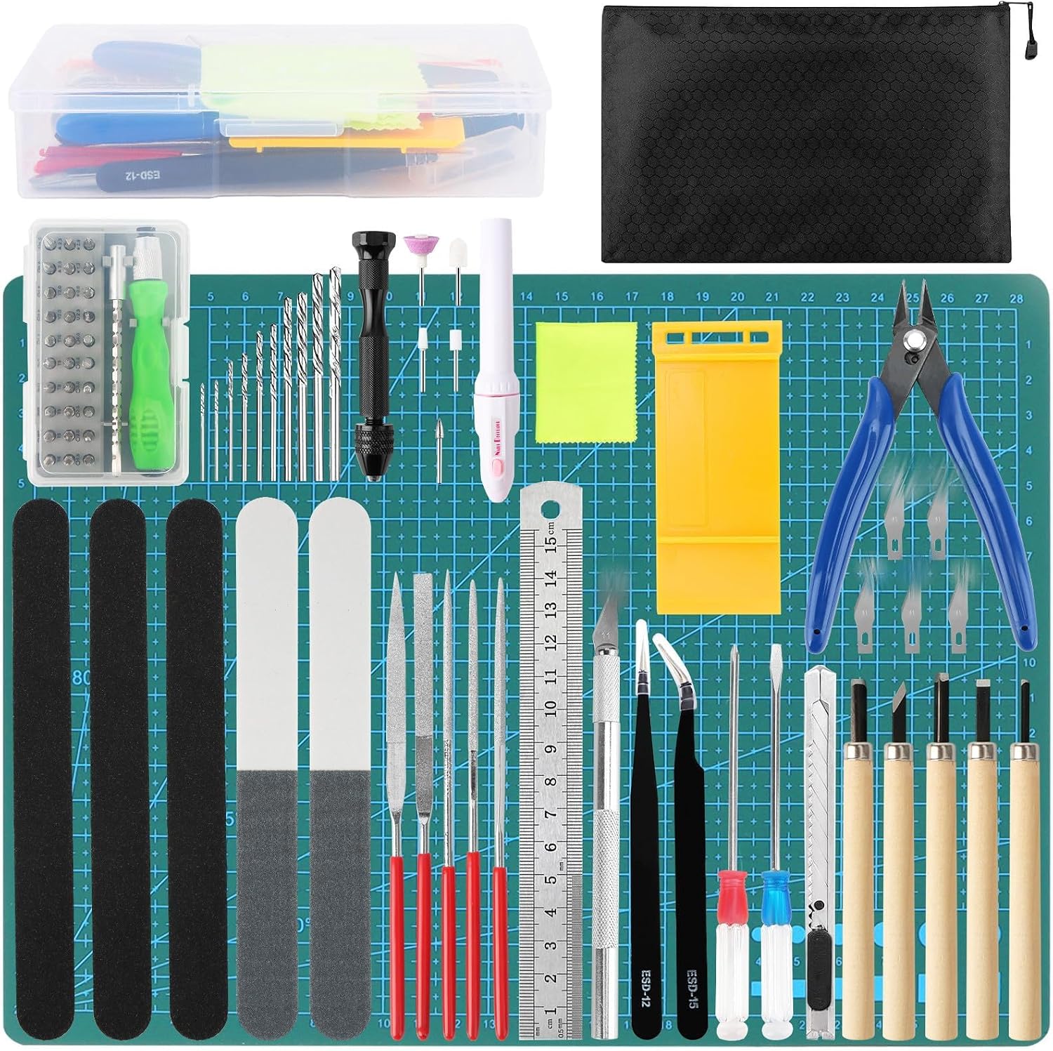 SIMDAO Model Making Tool Kit, 82 Pieces Model Making Tools, Craft Tool ...