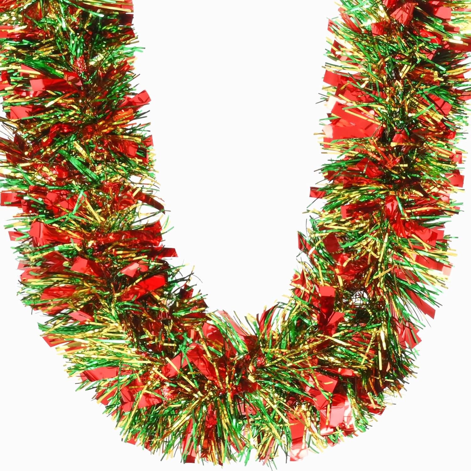 Amazon.com: BLEUM CADE 32.8Ft Christmas Tinsel Garland, Christmas ...