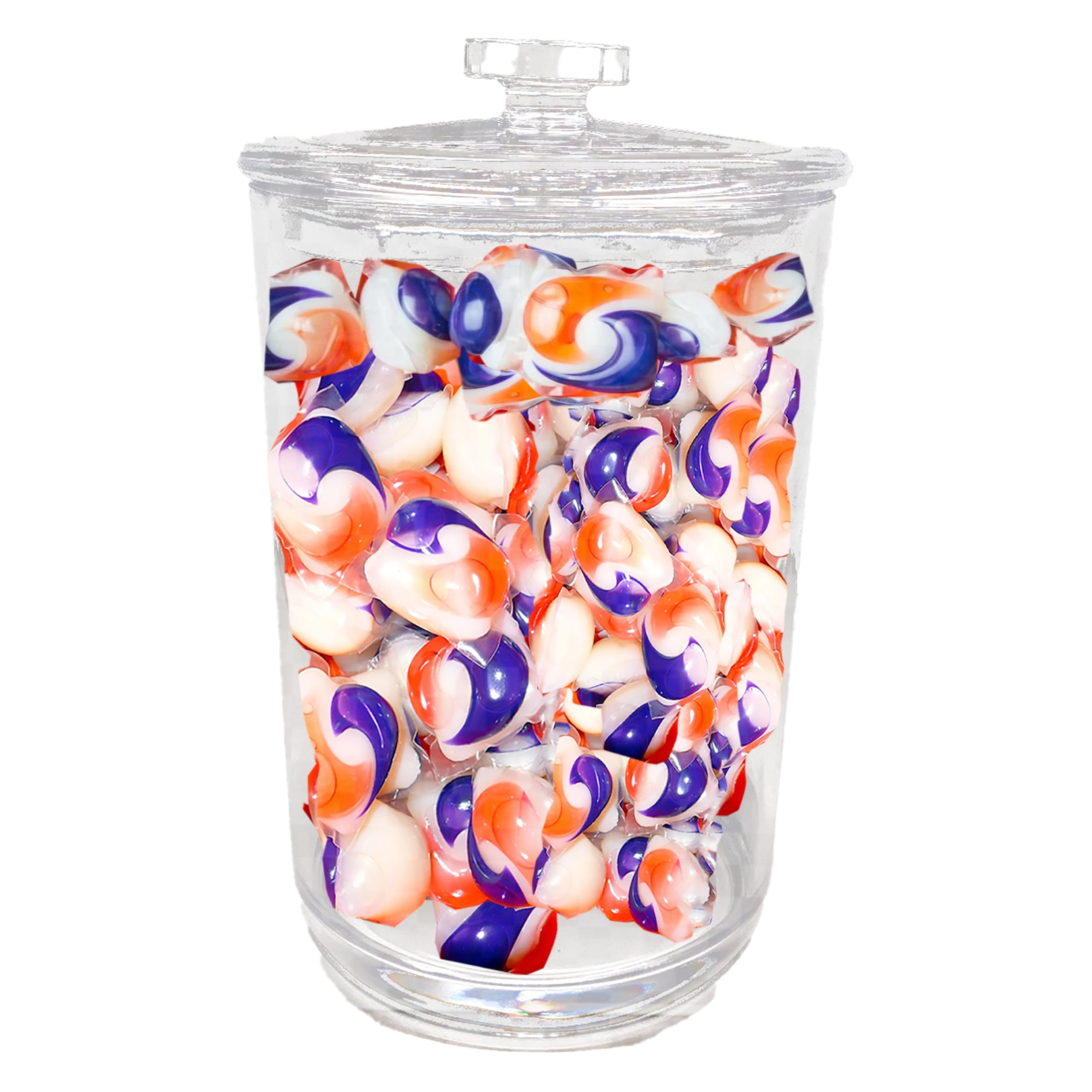 Amazon.com: Skywin Laundry Jars with Lid, Tall Laundry Detergent Jar ...