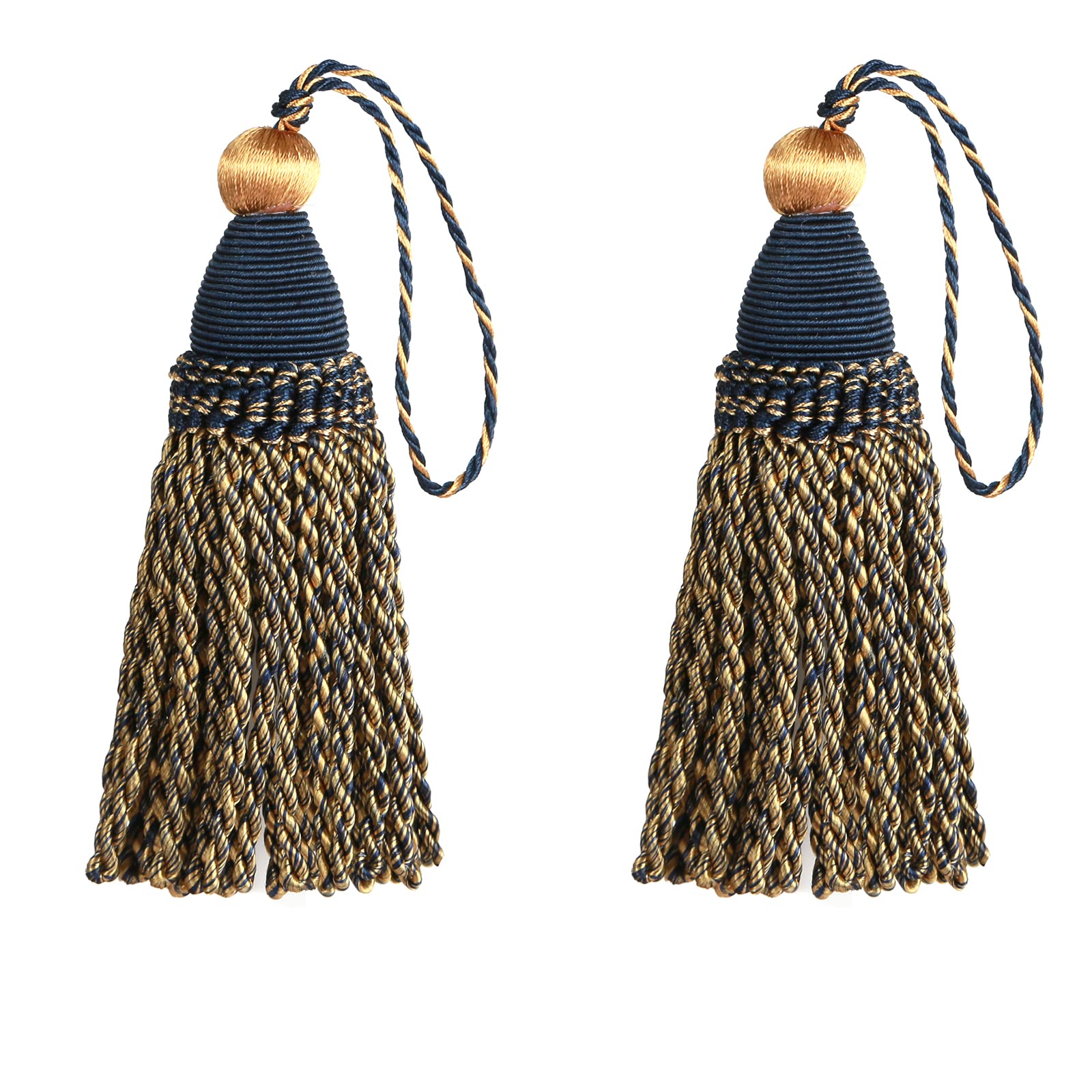 Amazon.com: HedongHexi 2 Pack Braided Tassel 24cm/ 9 Inch Key Tassel ...