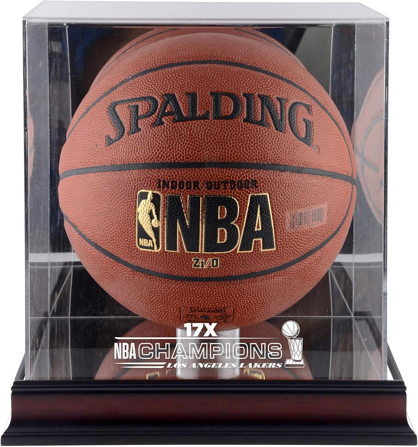 Los Angeles Lakers Mahogany Framed 17x NBA Finals Champions Logo ...