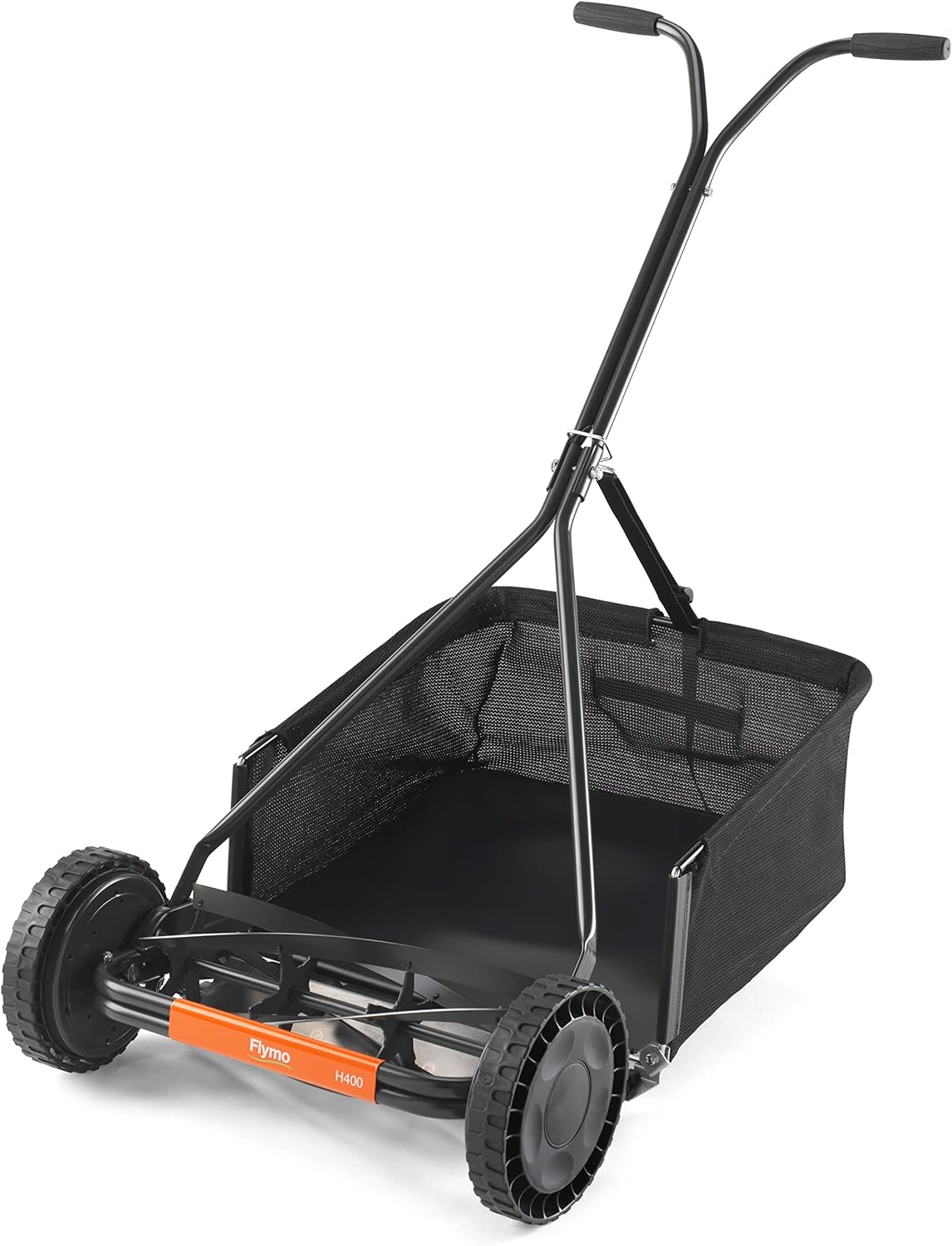 Flymo H400 Push Powered Cylinder Lawn Mower with Grass Catcher : Amazon ...