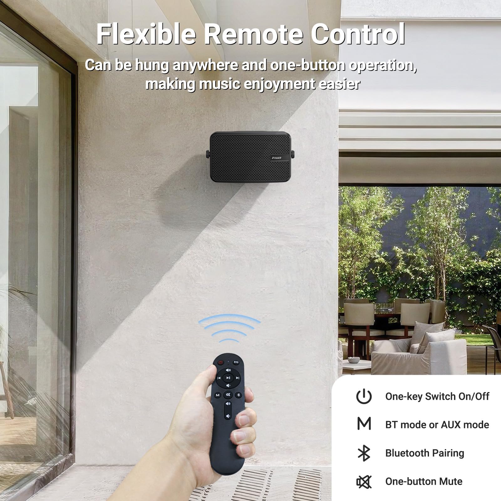 Snapklik.com : Inwa Outdoor Bluetooth Speakers, 400W Active Passive ...