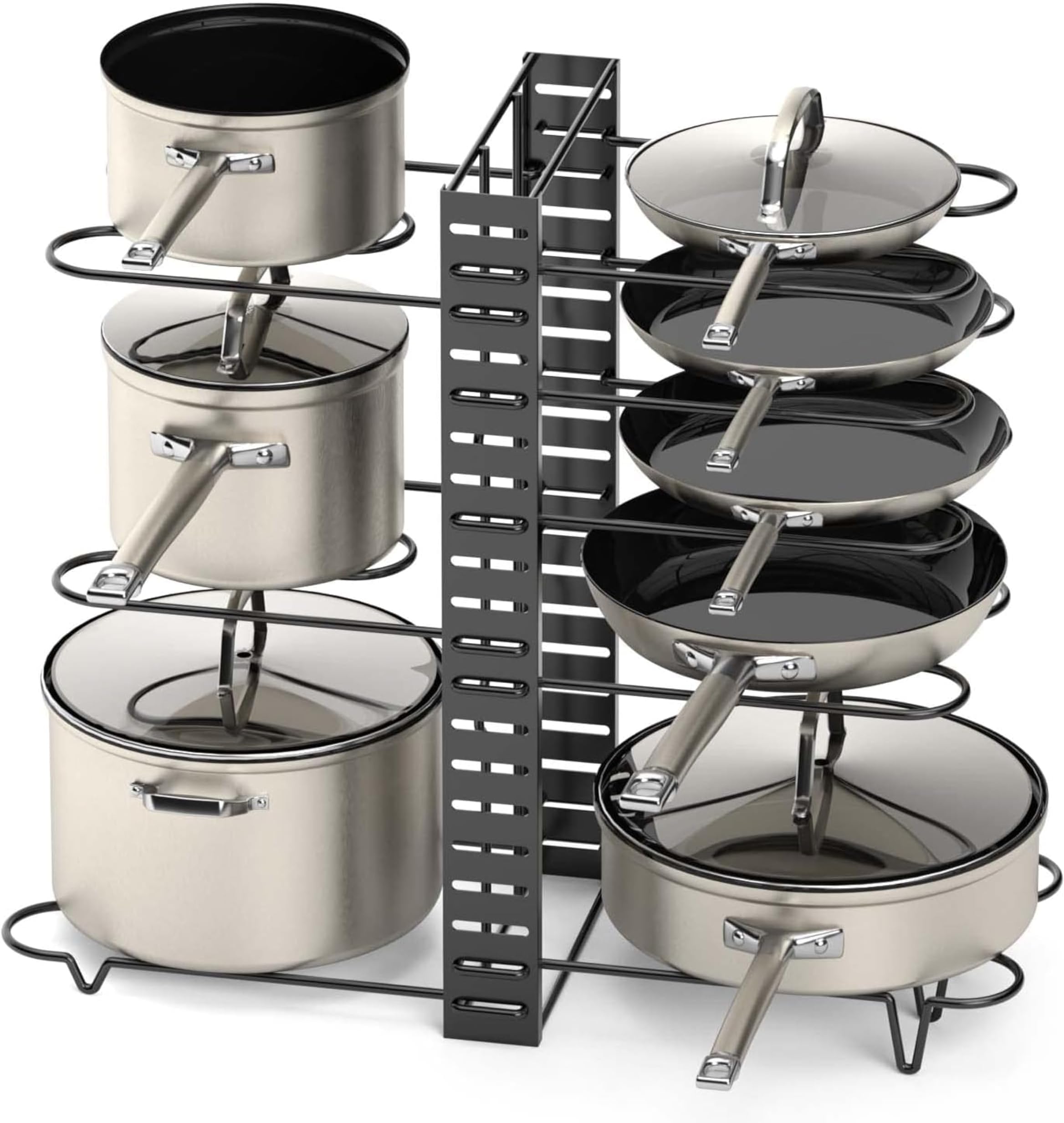 Amazon.com: Vdomus Expandable Pot Rack Organizer with 4 DIY Methods Pot ...