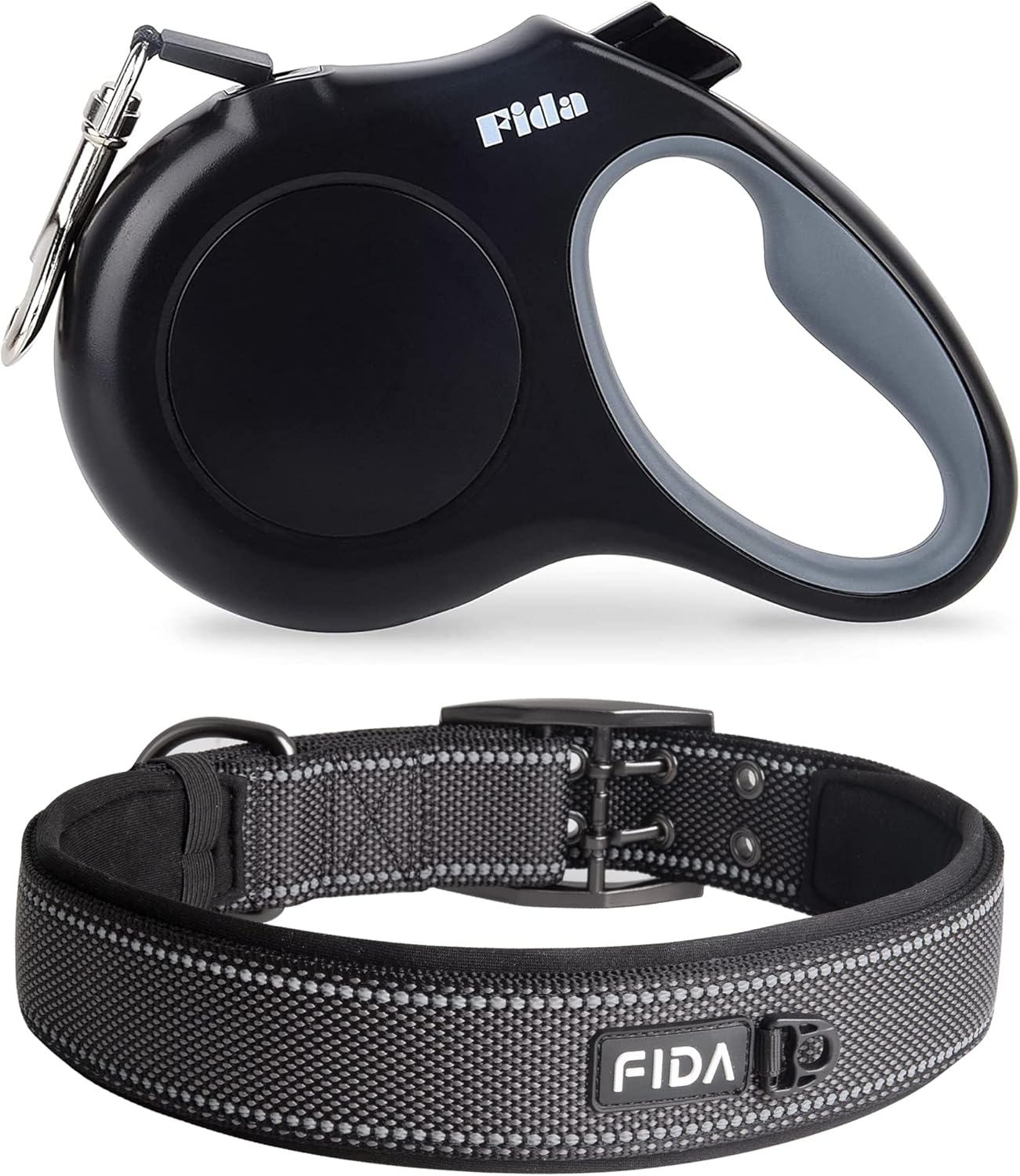 Amazon.com : Fida Retractable Dog Leash Bundled with Adjustable ...