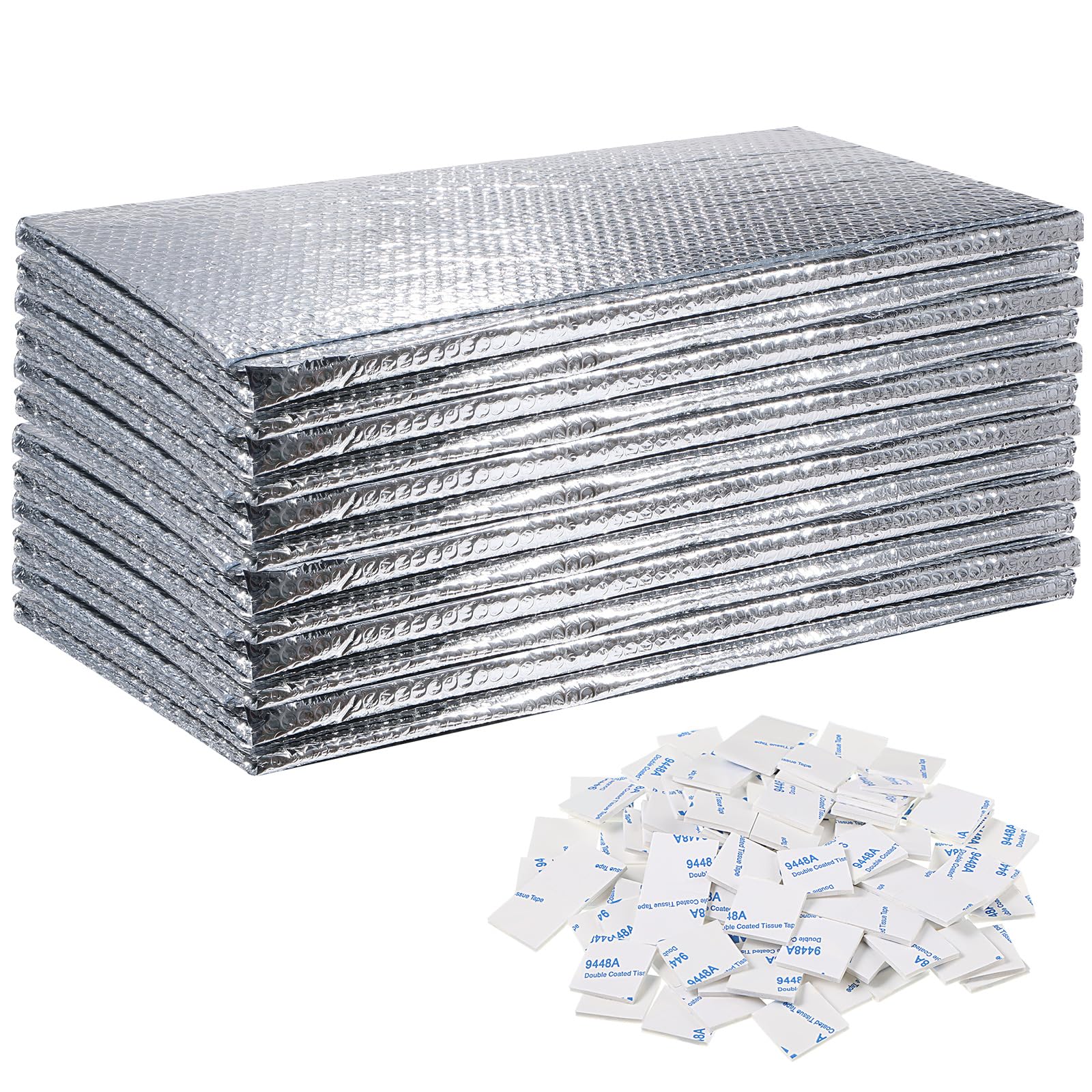 Gerrii Garage Door Insulation Set Double Bubble Panels Reflective Aluminum Radiant Barrier ...