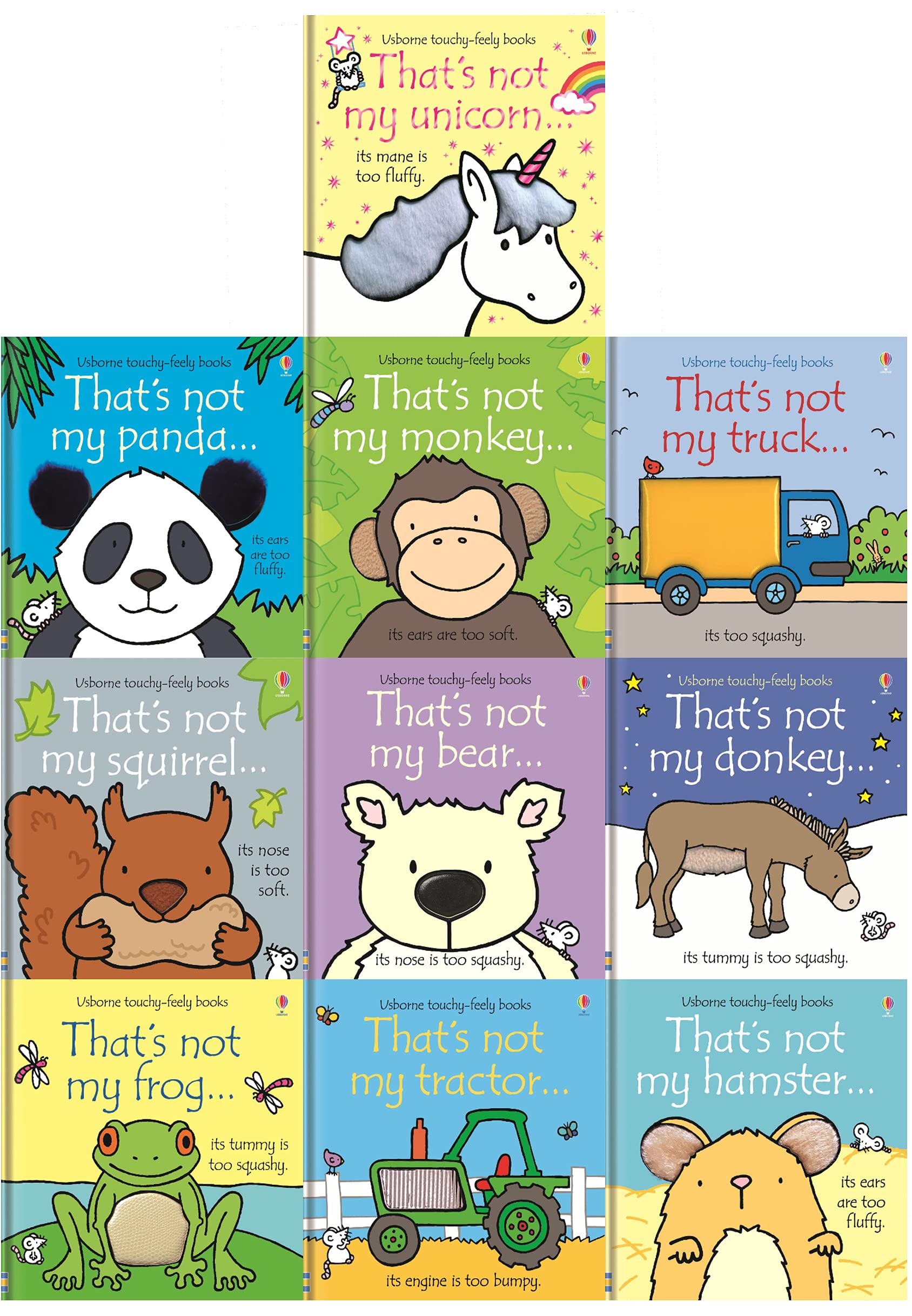 Thats Not My Toddlers 10 Books Collection Set Pack Fiona Watt (Touchy ...