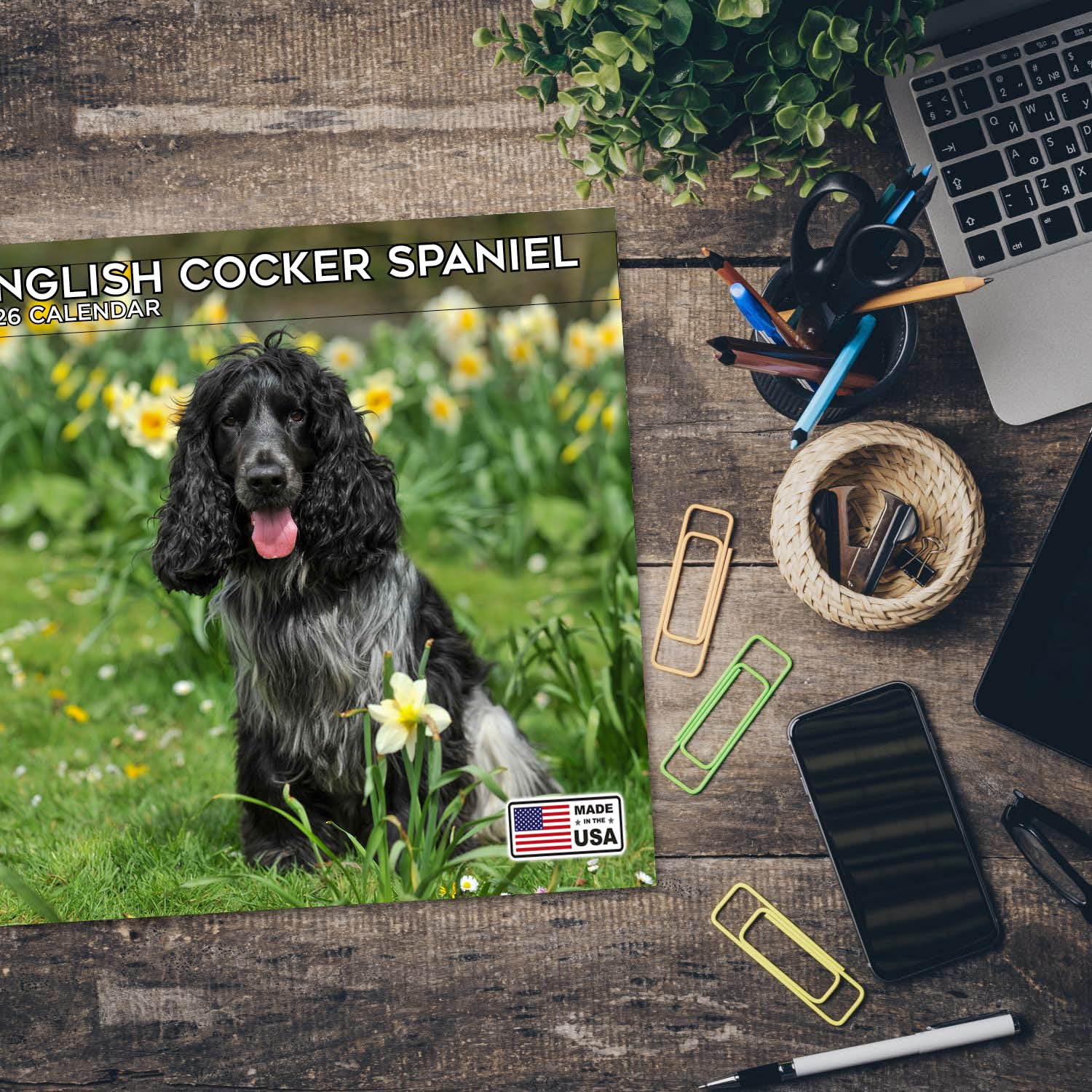 Snapklik.com : 2026 English Cocker Spaniel Calendar - Dog Breed Wall ...