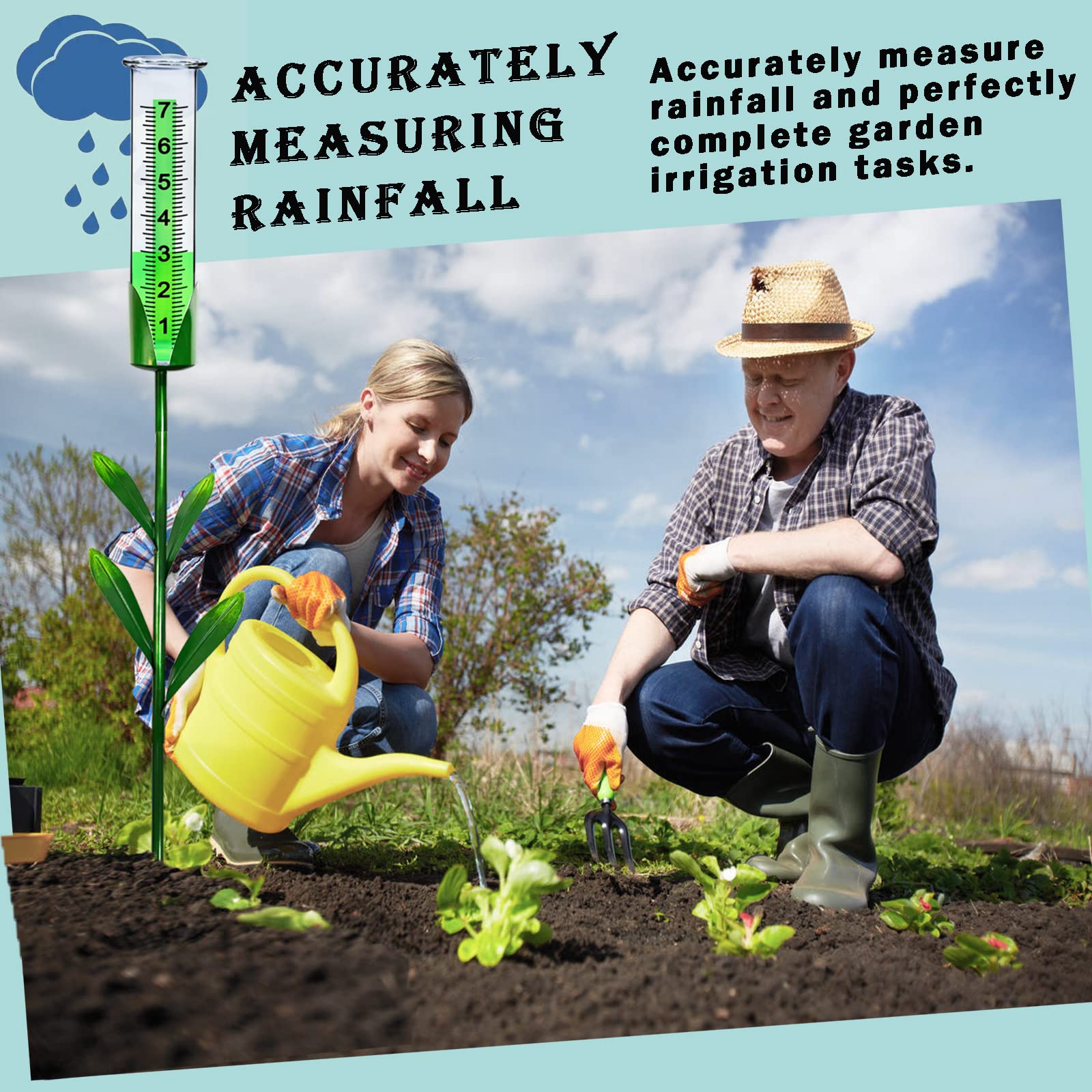 Snapklik.com : Upgrade Rain Gauge, Detachable Rain Gauges Outdoors Best ...