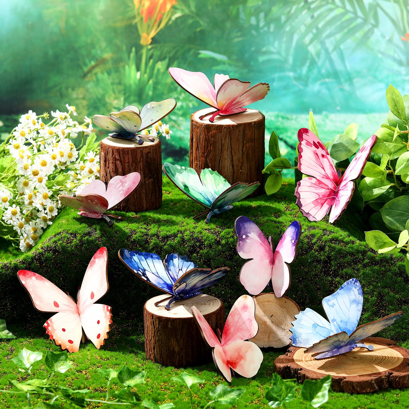 Amazon.com: Wonderjune 10 Pieces Butterfly Centerpieces for Tables ...