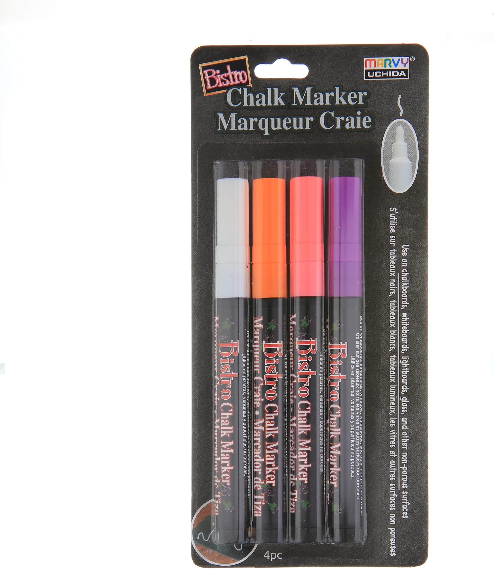 Amazon.com : Uchida Bistro Chalk Marker Set - Fine Point Chalkboard ...