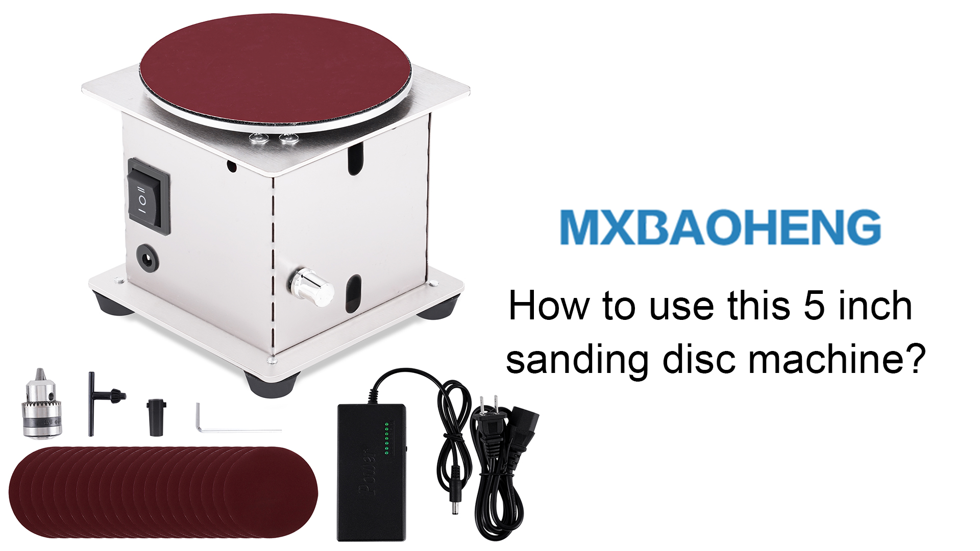 Watch How to use this 5 inch sanding disc machine? on Amazon Live
