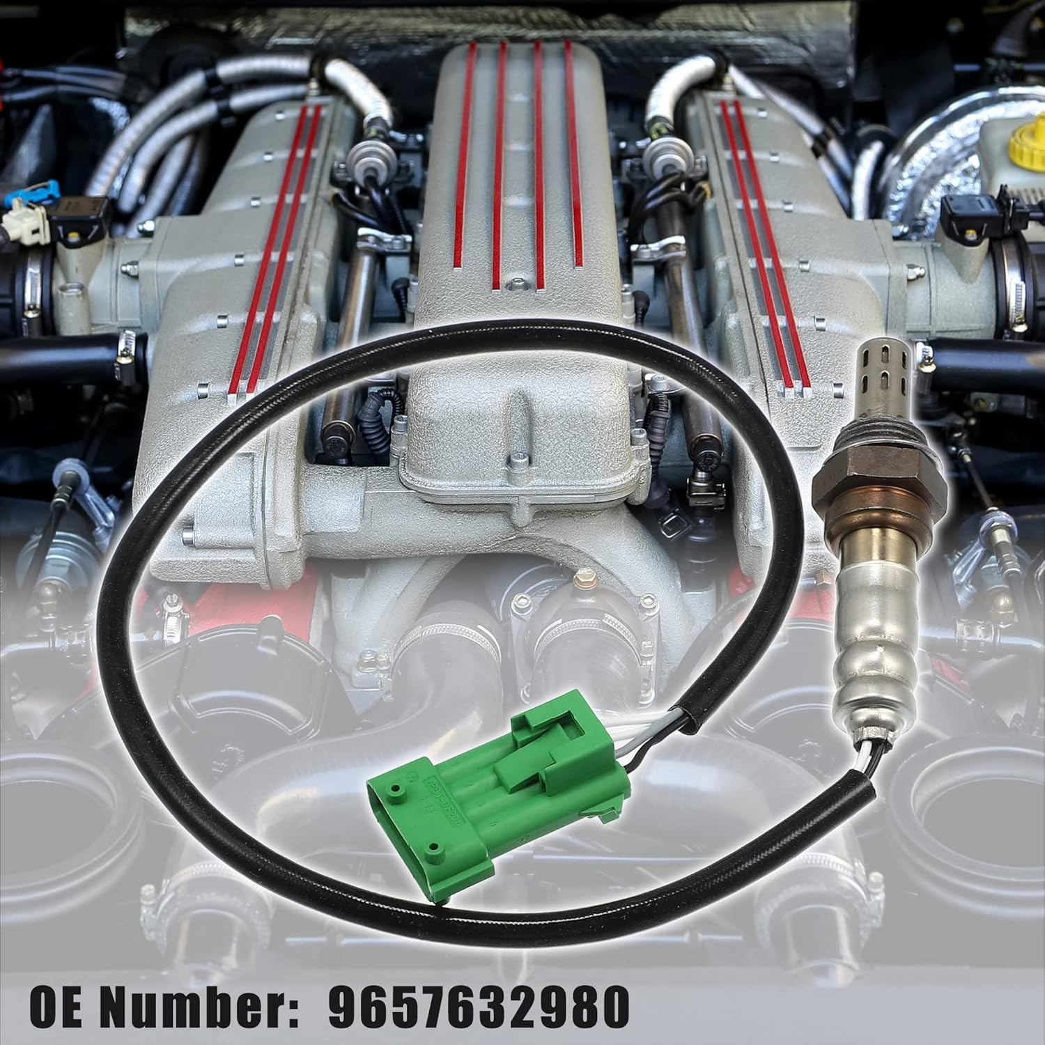 X AUTOHAUX Sensor de oxígeno para automóvil Relación de combustible de ...