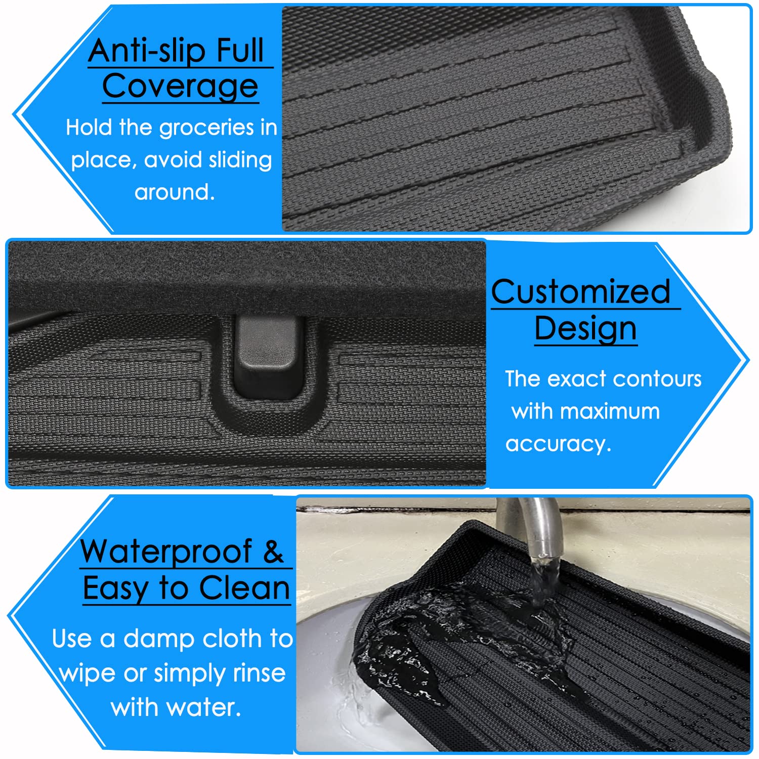 Snapklik.com : For Ford Bronco Rear Trunk Mat - Waterproof & Odorless ...