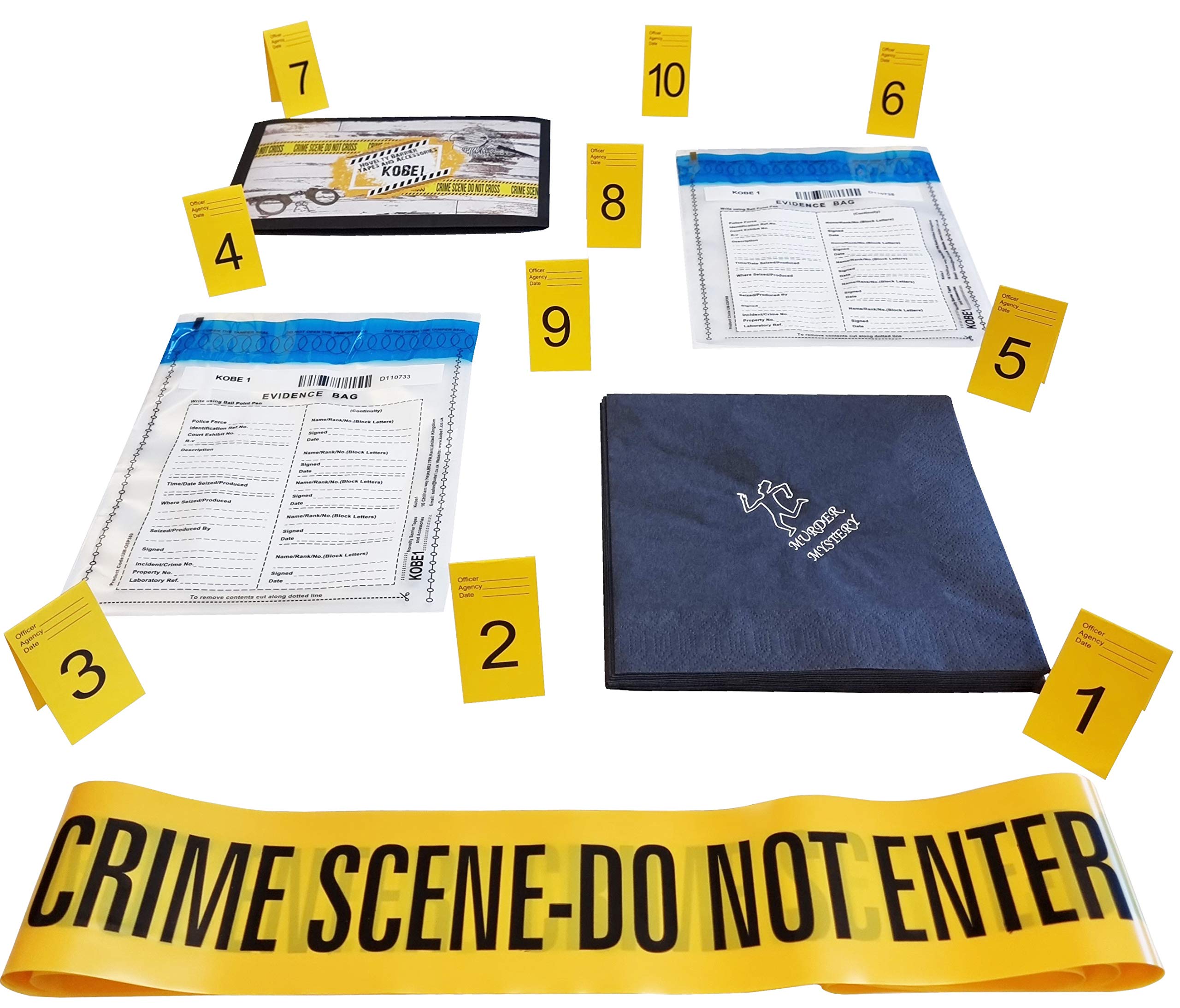 Kobe1 Crime Scene Murder Mystery Kit - Photo Evidence Cards(1-10),Crime ...