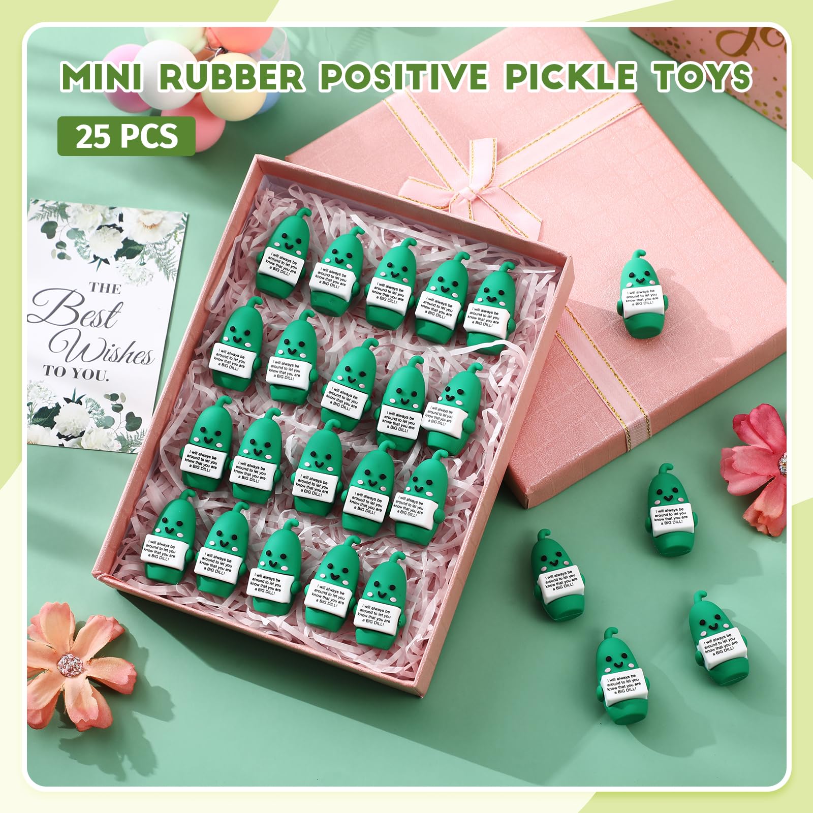 Snapklik.com : 25 Pcs Mini Rubber Pickle Toys Positive Gifts Mini ...
