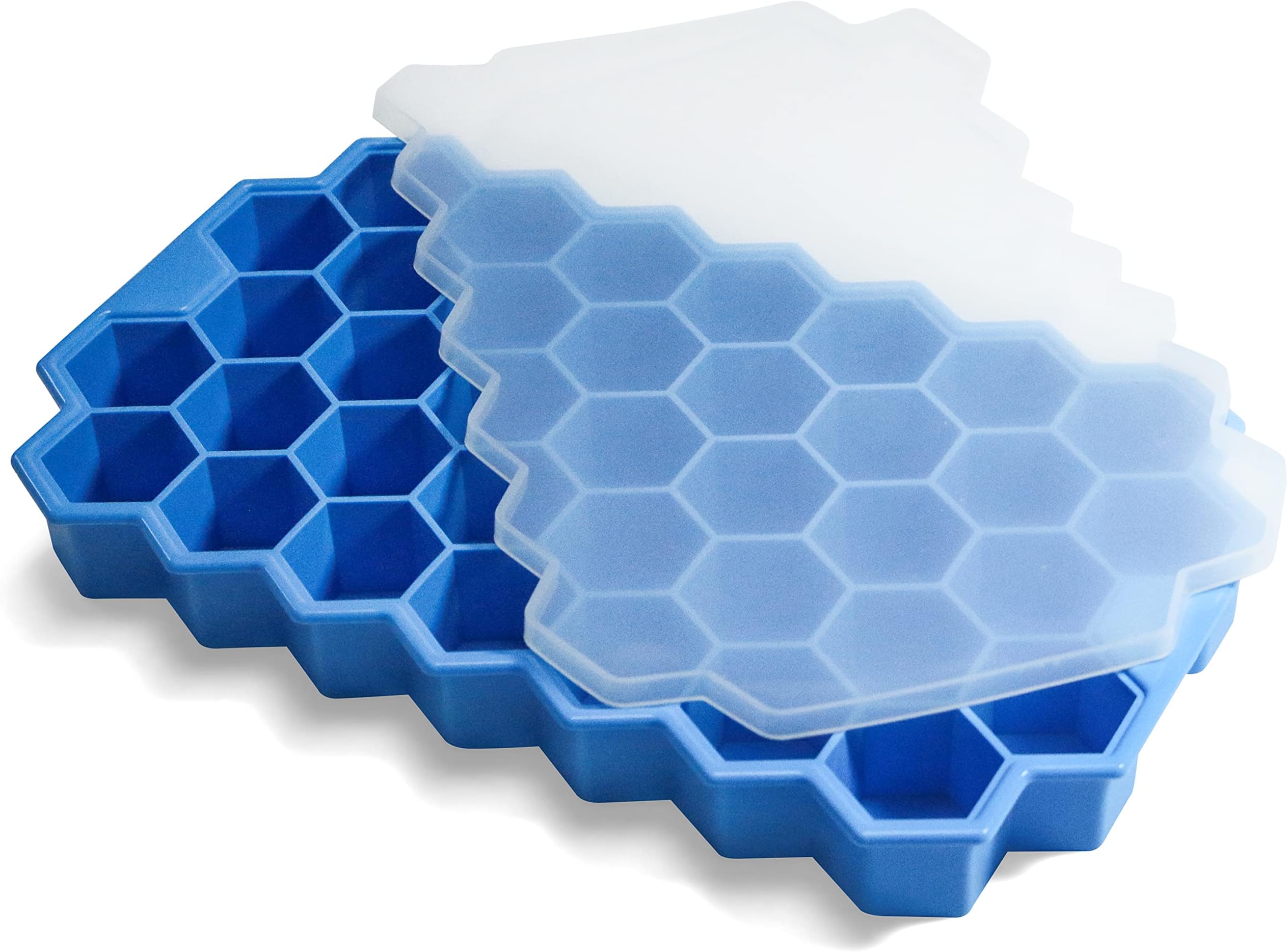 Amazon.com: Zulay Silicone Ice Cube Tray Set (2 Pack) - Honeycomb ...