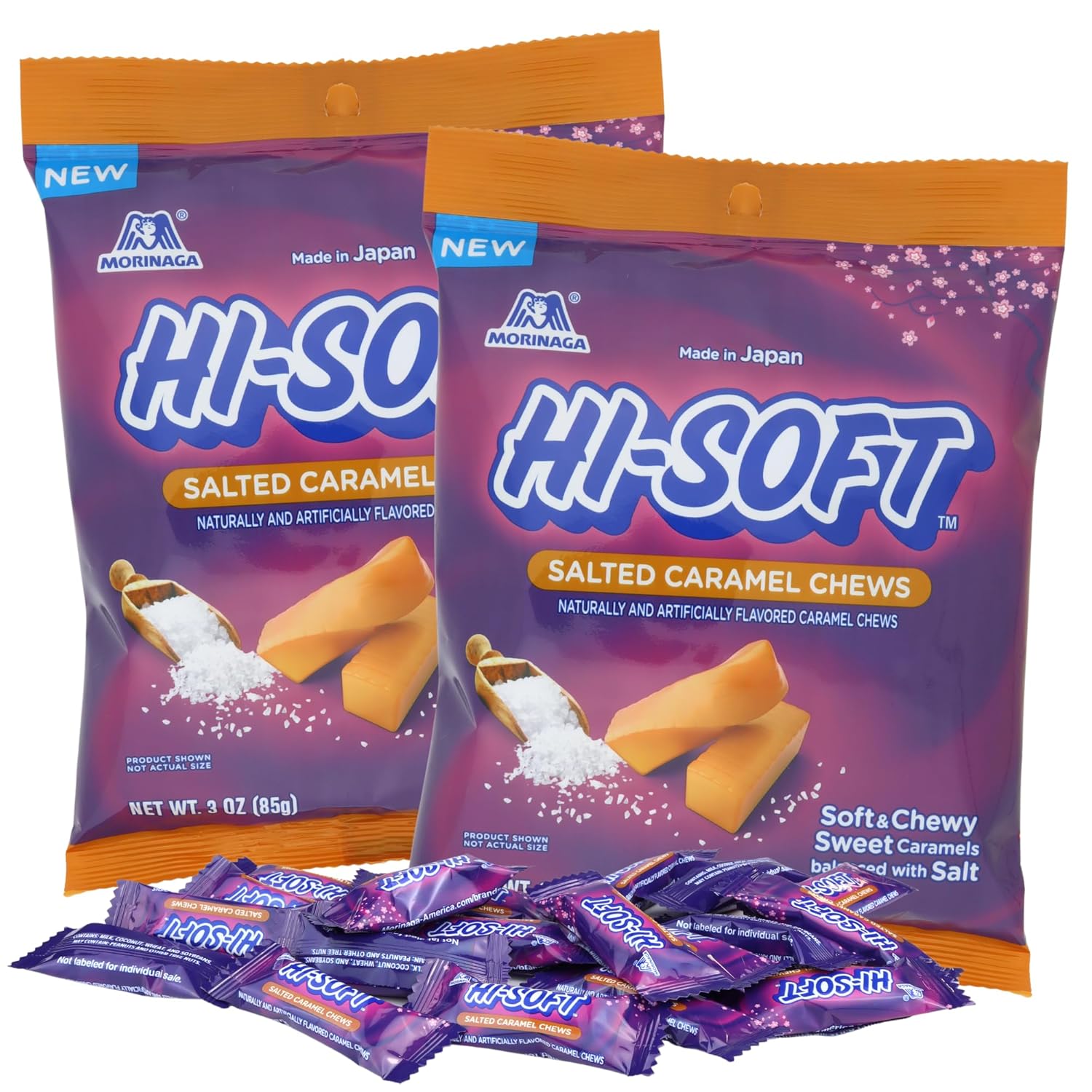 Amazon.com : Hi-Soft Salted Caramel Chews, Individually Wrapped Chewy ...