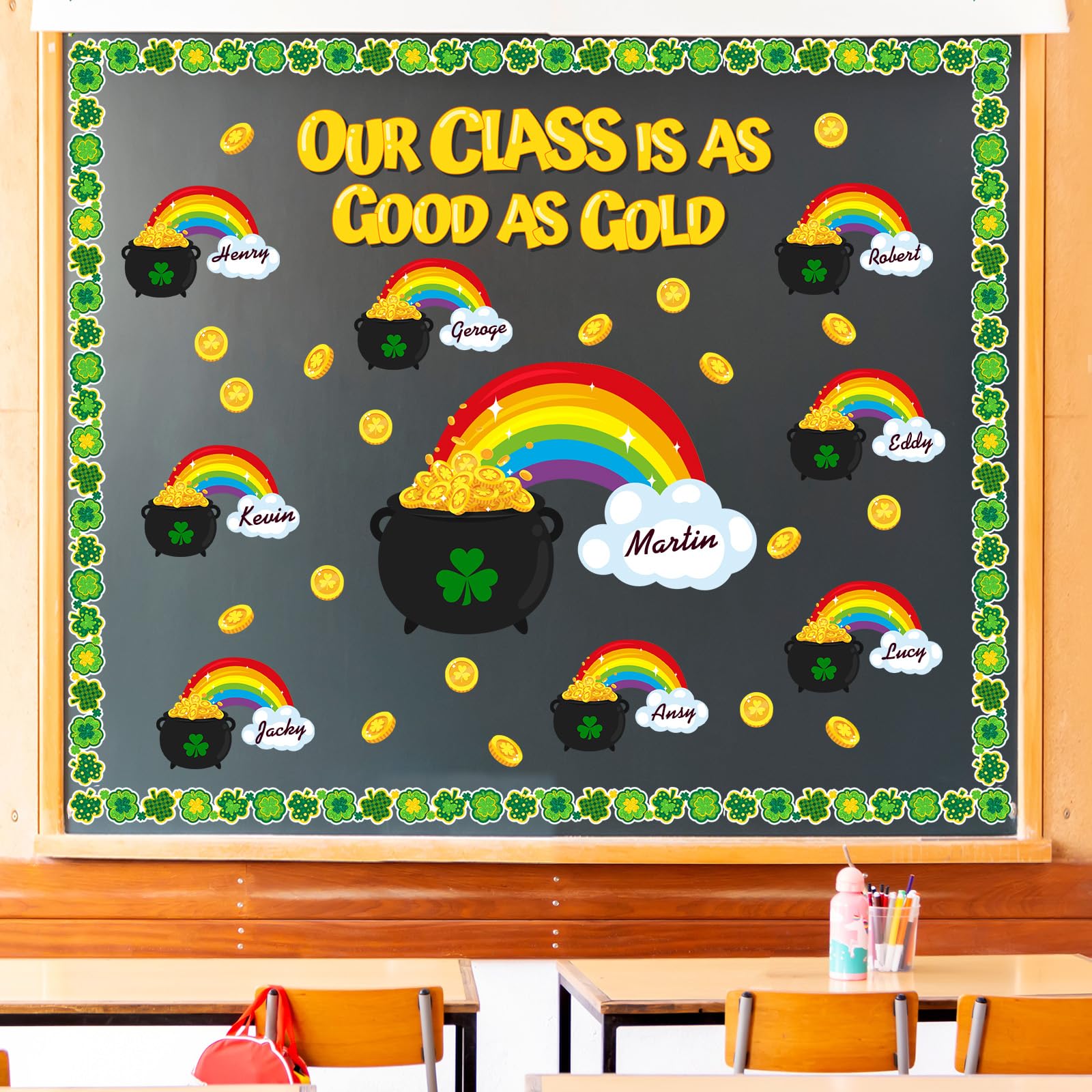 Snapklik.com : Pasimy 64 Pcs St Patricks Day Bulletin Board Decoration ...