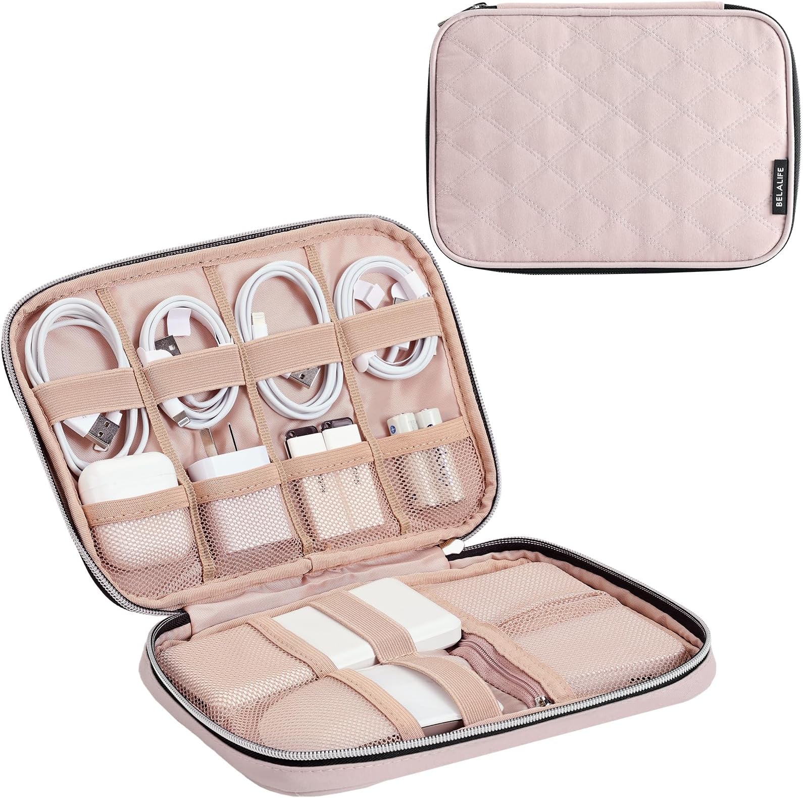 Amazon.com: Travel Cable Organizer Bag, Electronics Accessories Carry ...