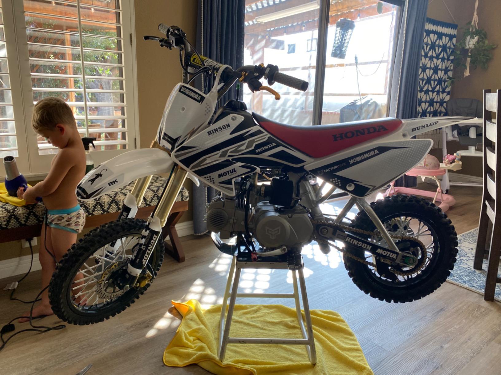 Amazon.com: Gray Shift Graphics Kit Fits Honda CRF70 Shroud Decals CRF ...