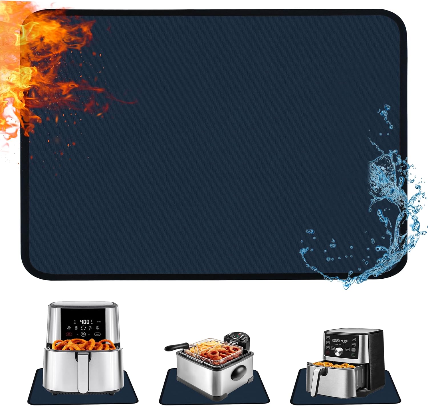 Amazon.com: Heat Resistant Mat for Air Fryer,Deep Fryer,Oven,16x20in ...