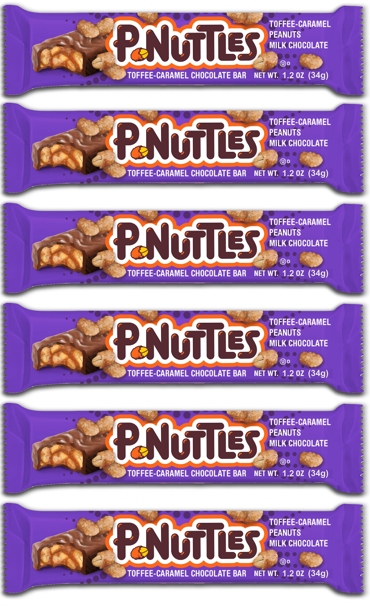 Buy P-Nuttles Chocolate Bar – Toffee Caramel Peanuts Milk Chocolate Bar ...