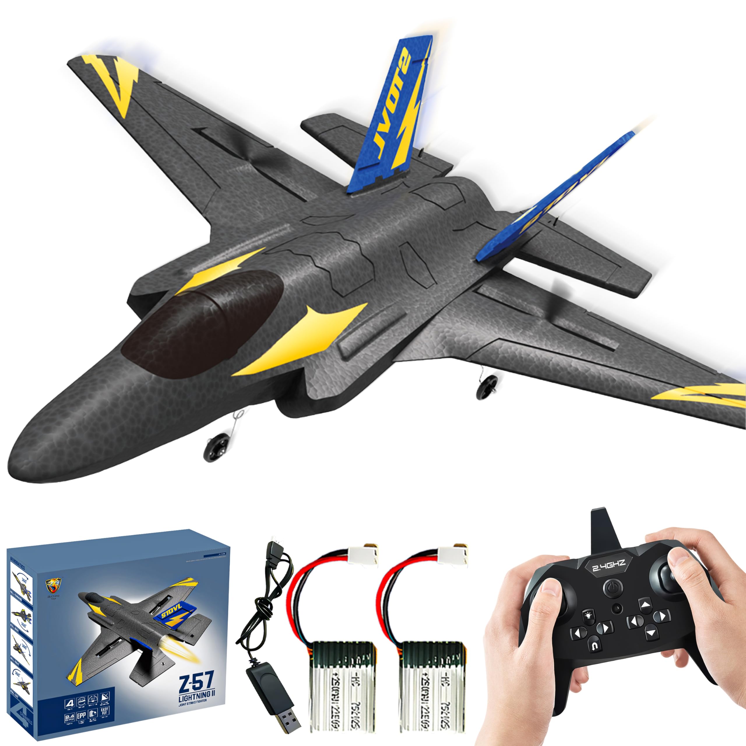 Bezgar 4 Channel Rc Plane F35 Fighter Jet 6 Axis | Desertcart INDIA