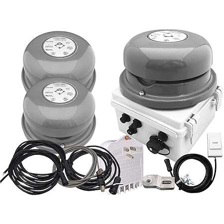 Amazon.com : Netbell-K-E2M Automatic Programmable IP Enabled 3 Bells System for School Factory ...