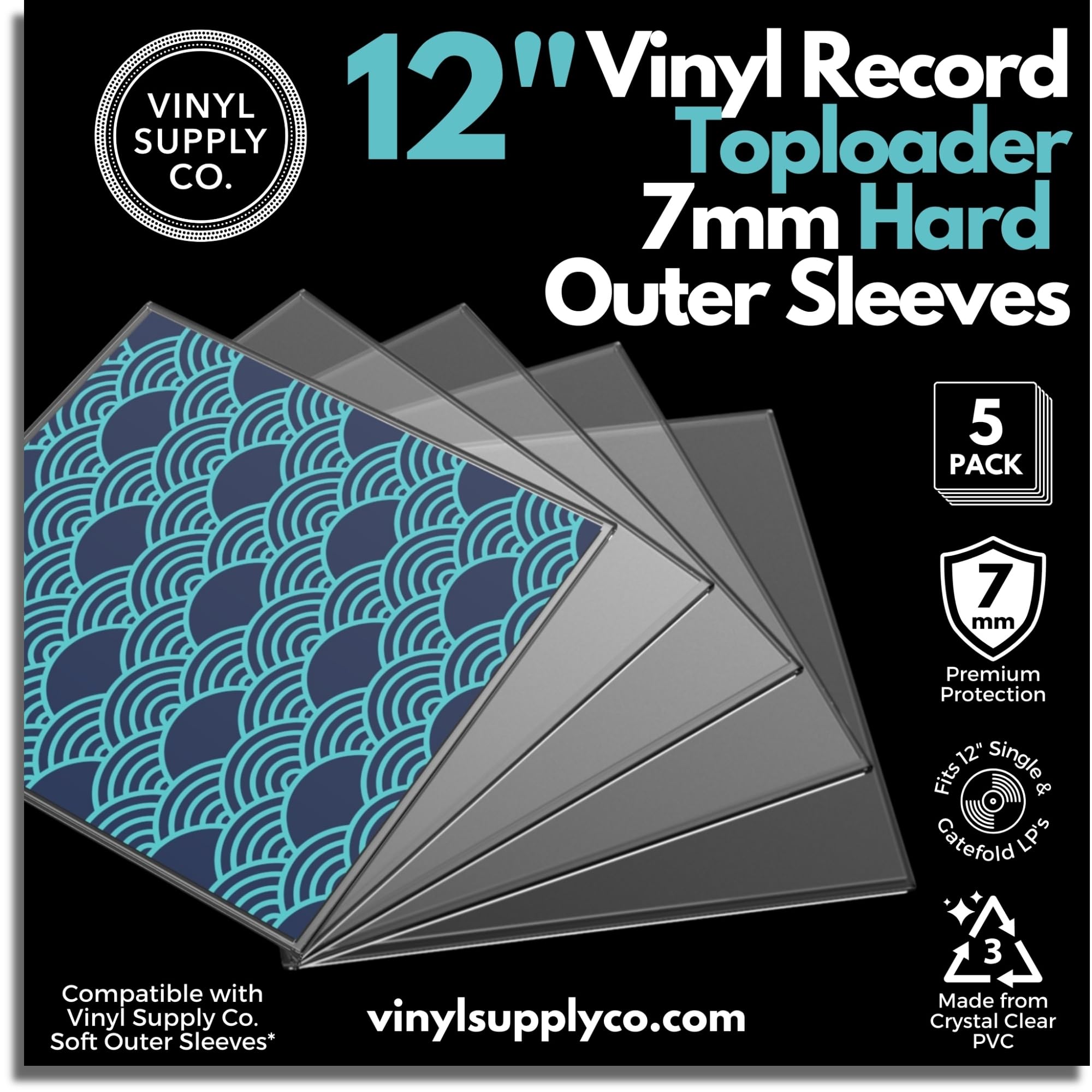 Amazon.com: Vinyl Record Case Sleeves Toploader Vinyl Protective ...