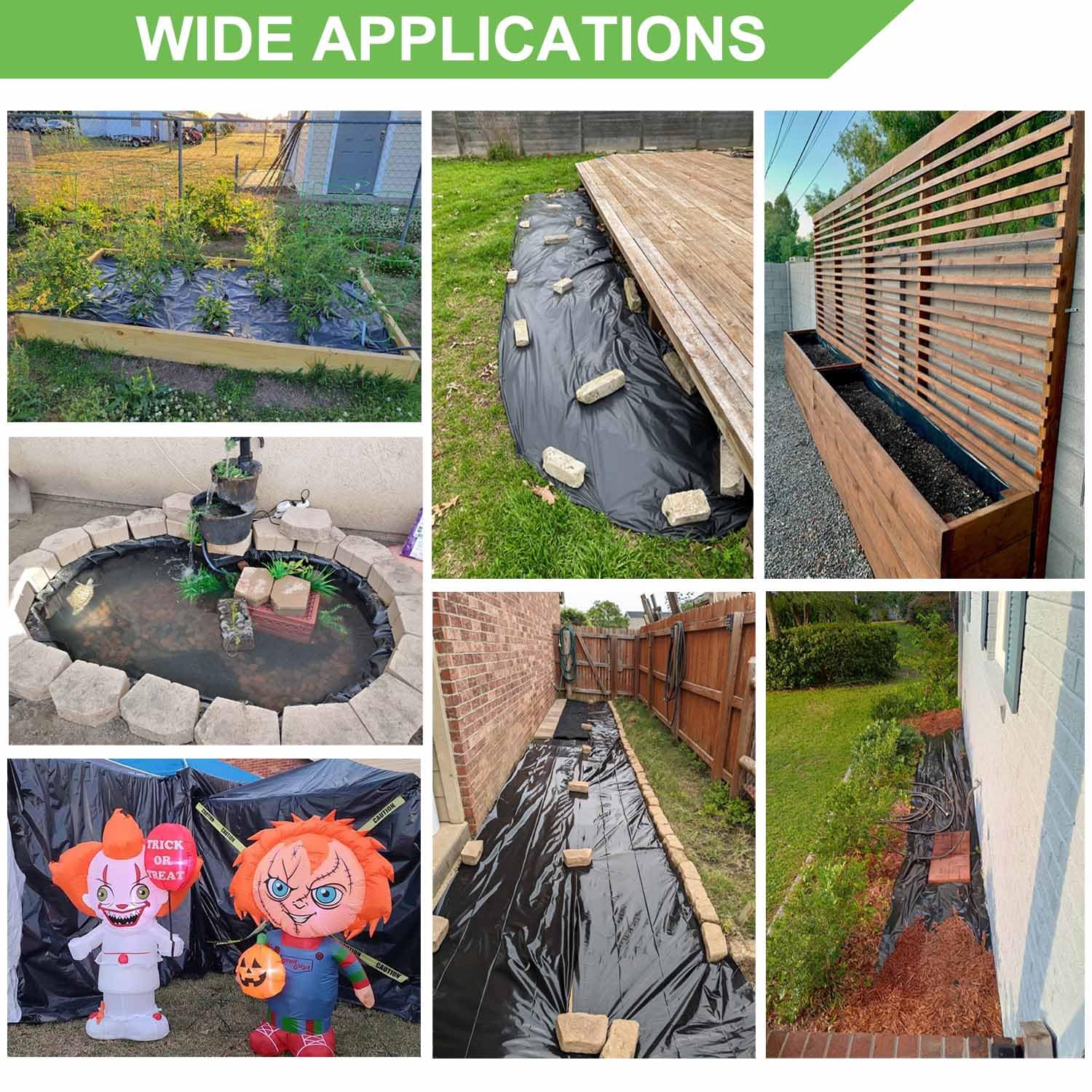 Weed Block Plastic Rolls Black Plastic Weed Barrier Delivery