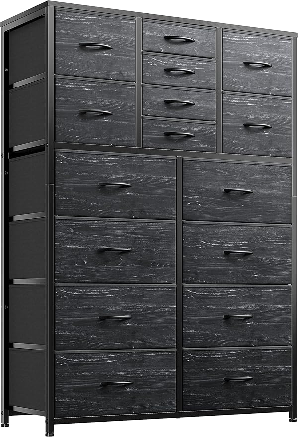 Amazon.com: EnHomee 16 Drawer Dresser, Tall Dresser for Bedroom with ...