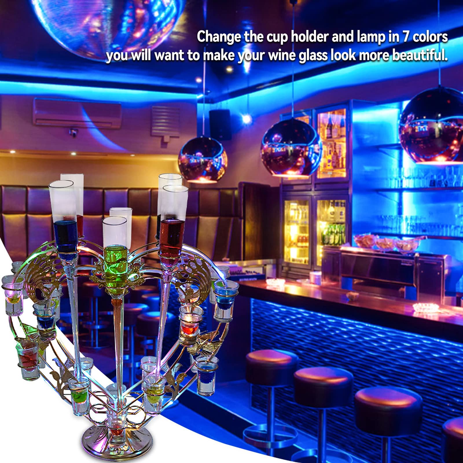 Snapklik.com : Buumin LED Champagne Wine Acrylic Cup Holder Eiffel ...