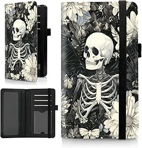 Amazon.com: HEAKIERG Leather Check Book Cover for Personal Checkbook ...