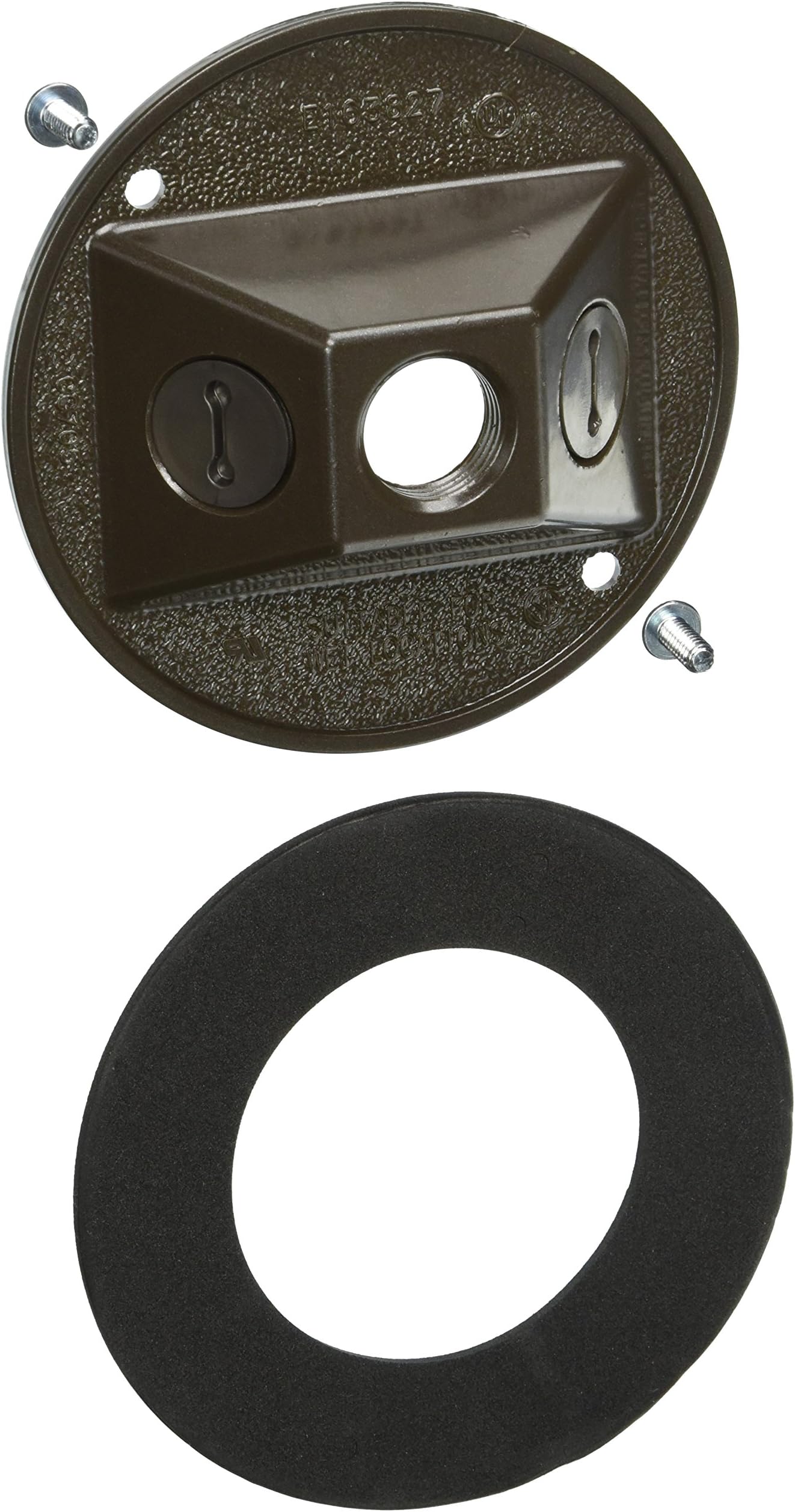 RAB Lighting RAB VXCA Weatherproof Round Box, Bronze - Electrical Boxes ...