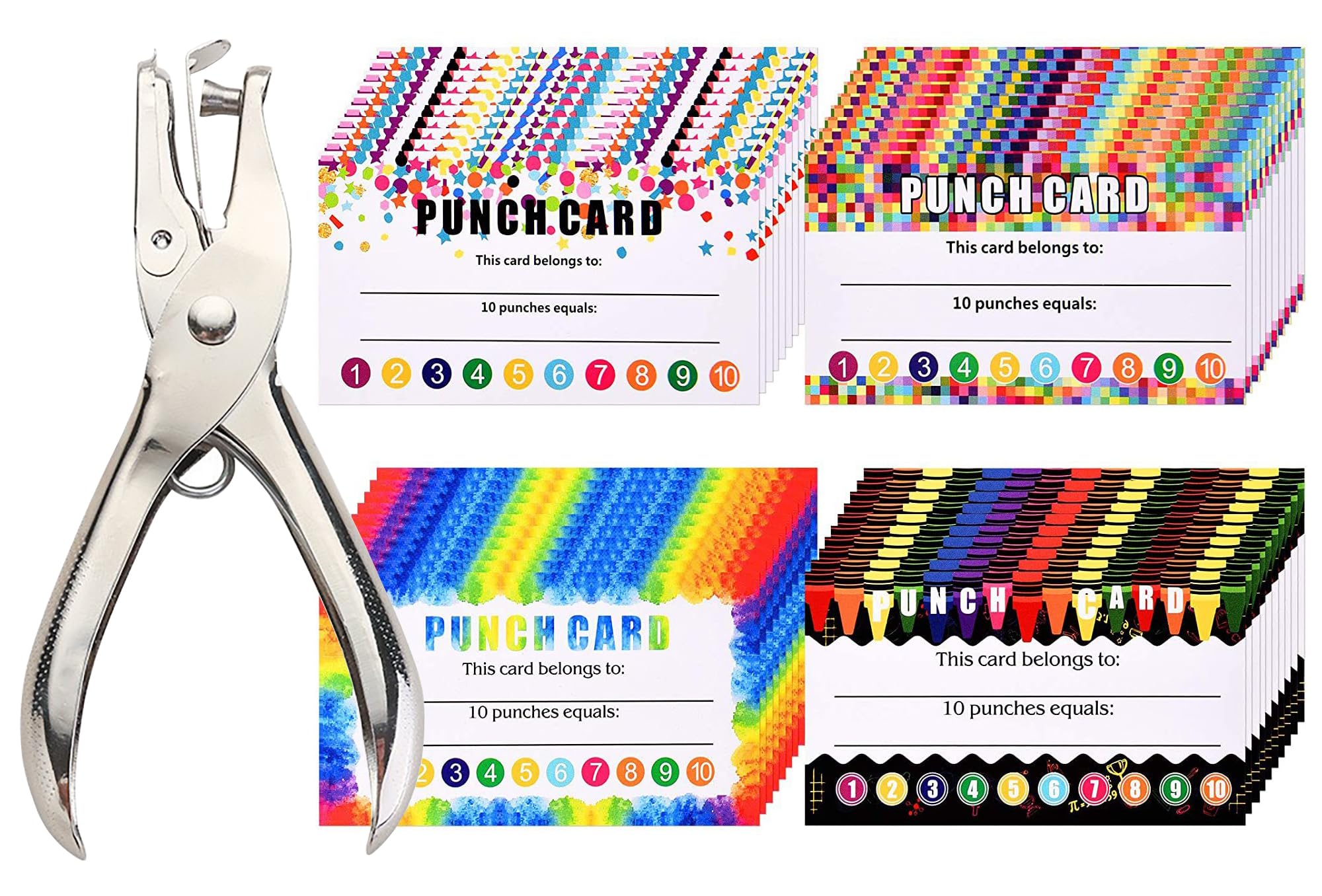 Snapklik.com : Punch Cards For Classroom, Behavior Incentive Rewards ...